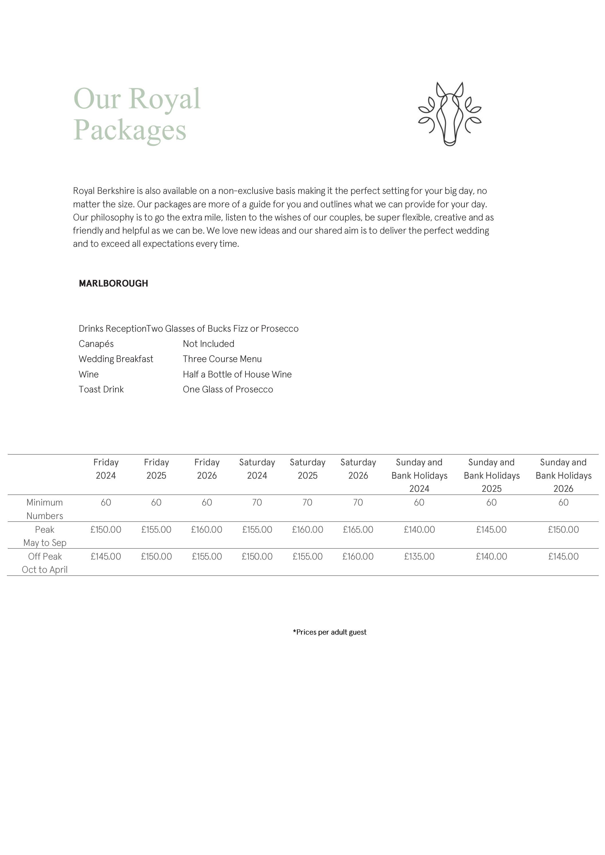 Royal Berkshire - Our Royal Packages by Exclusive Collection - Issuu