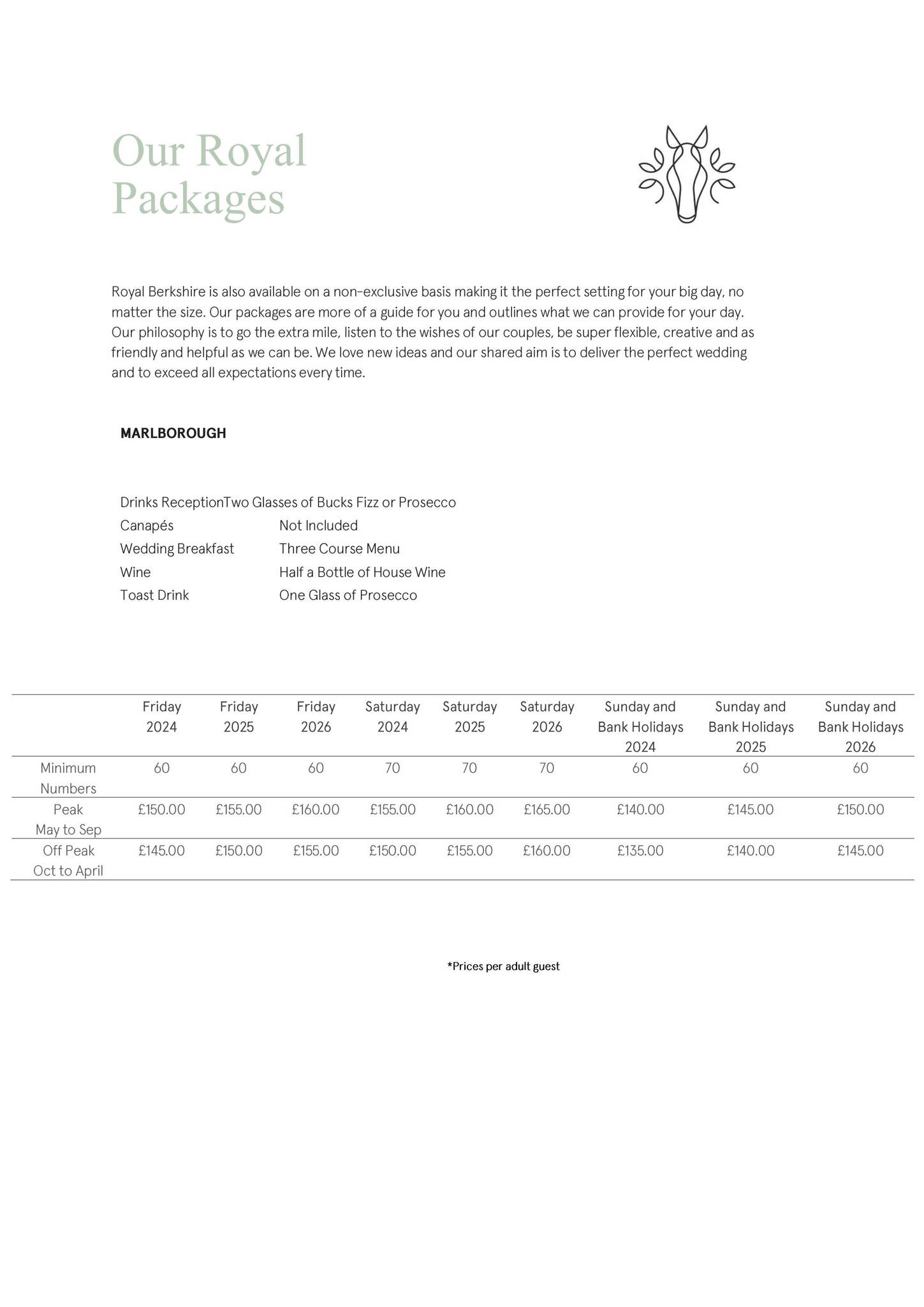 Royal Berkshire - Our Royal Packages by Exclusive Collection - Issuu