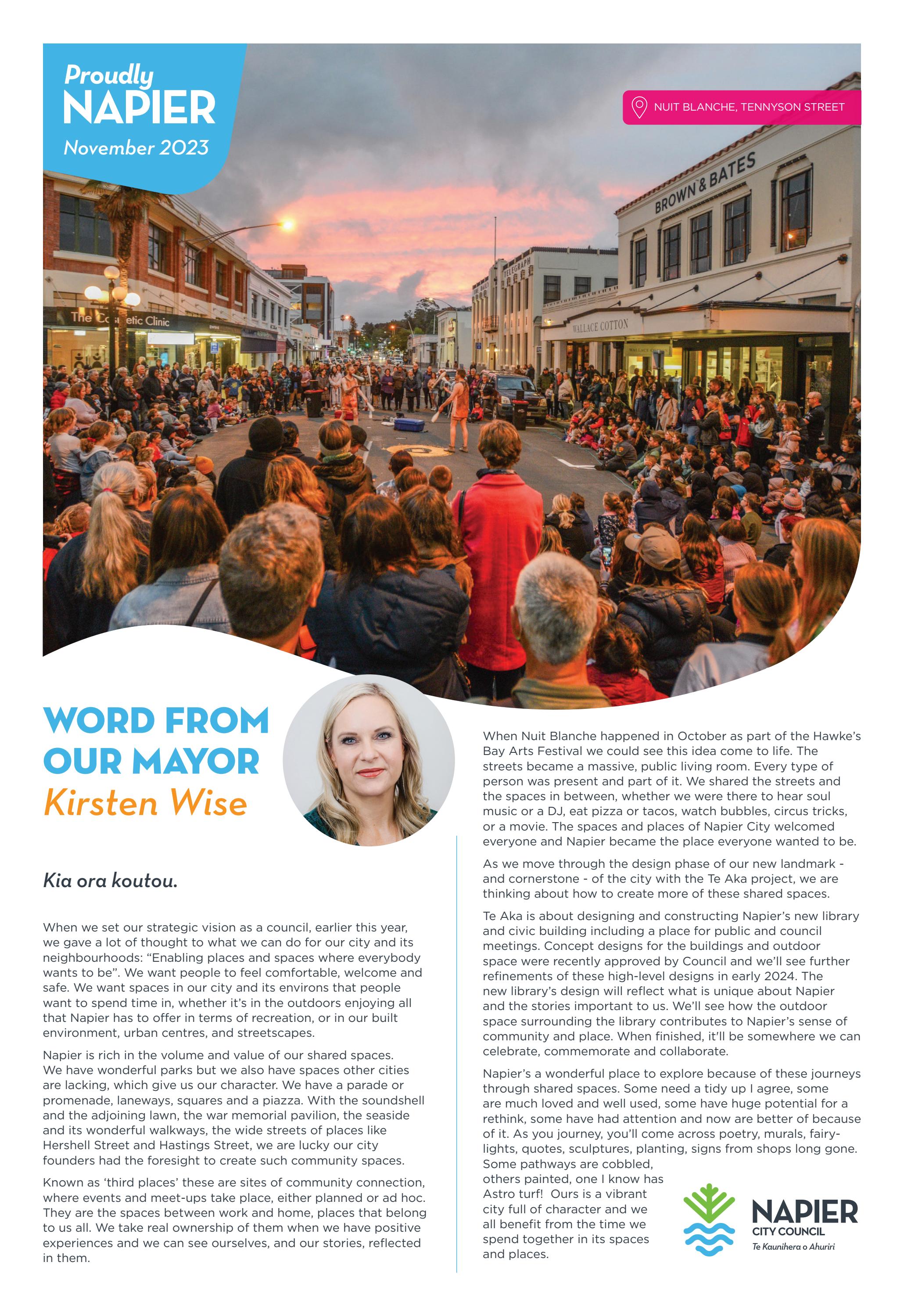 Proudly Napier November 2023 by Napier City Council - Issuu
