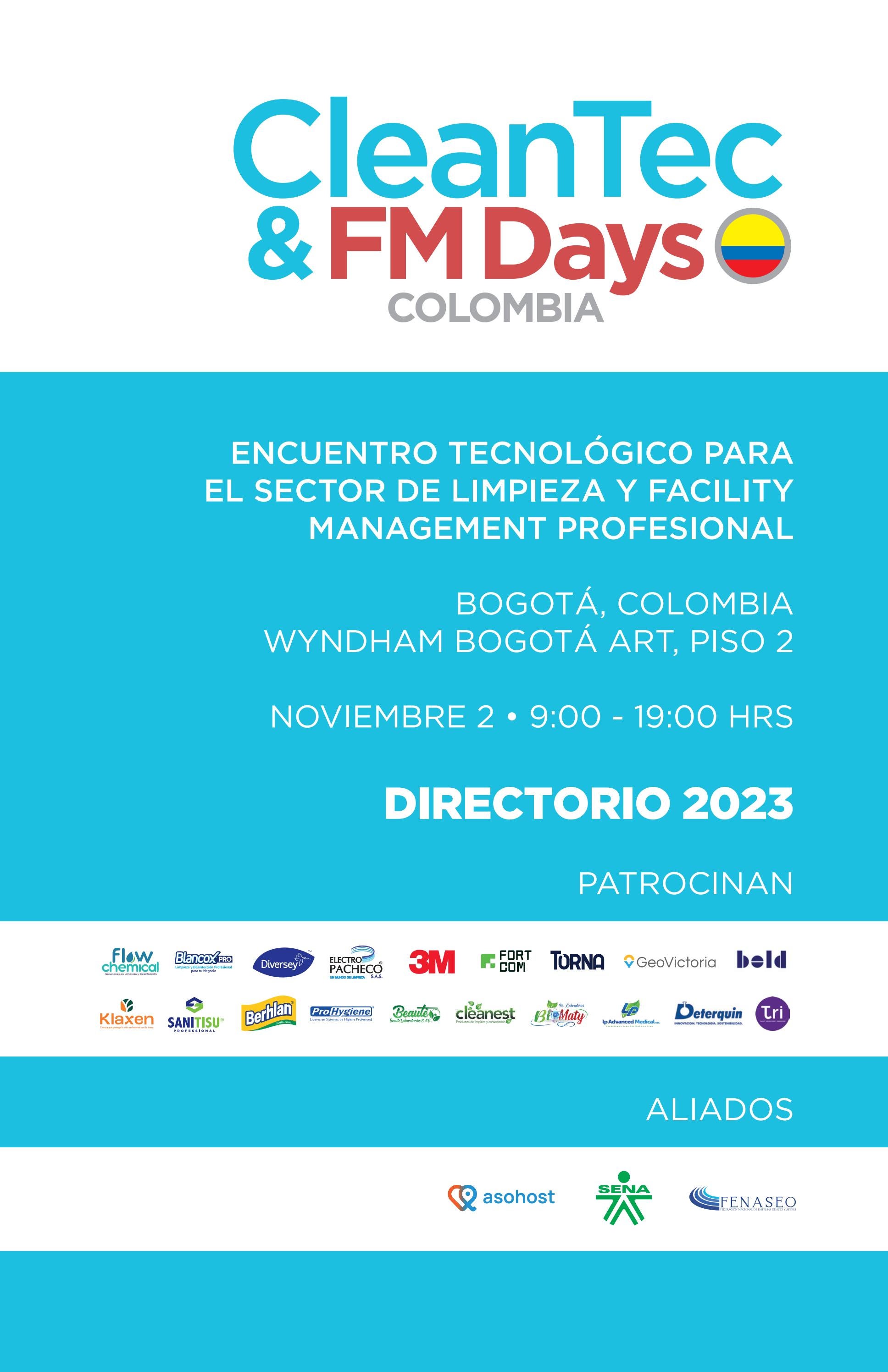 CLEANTEC & FM DAYS COLOMBIA 2023 - DIRECTORIO by Latin Press, Inc. - Issuu
