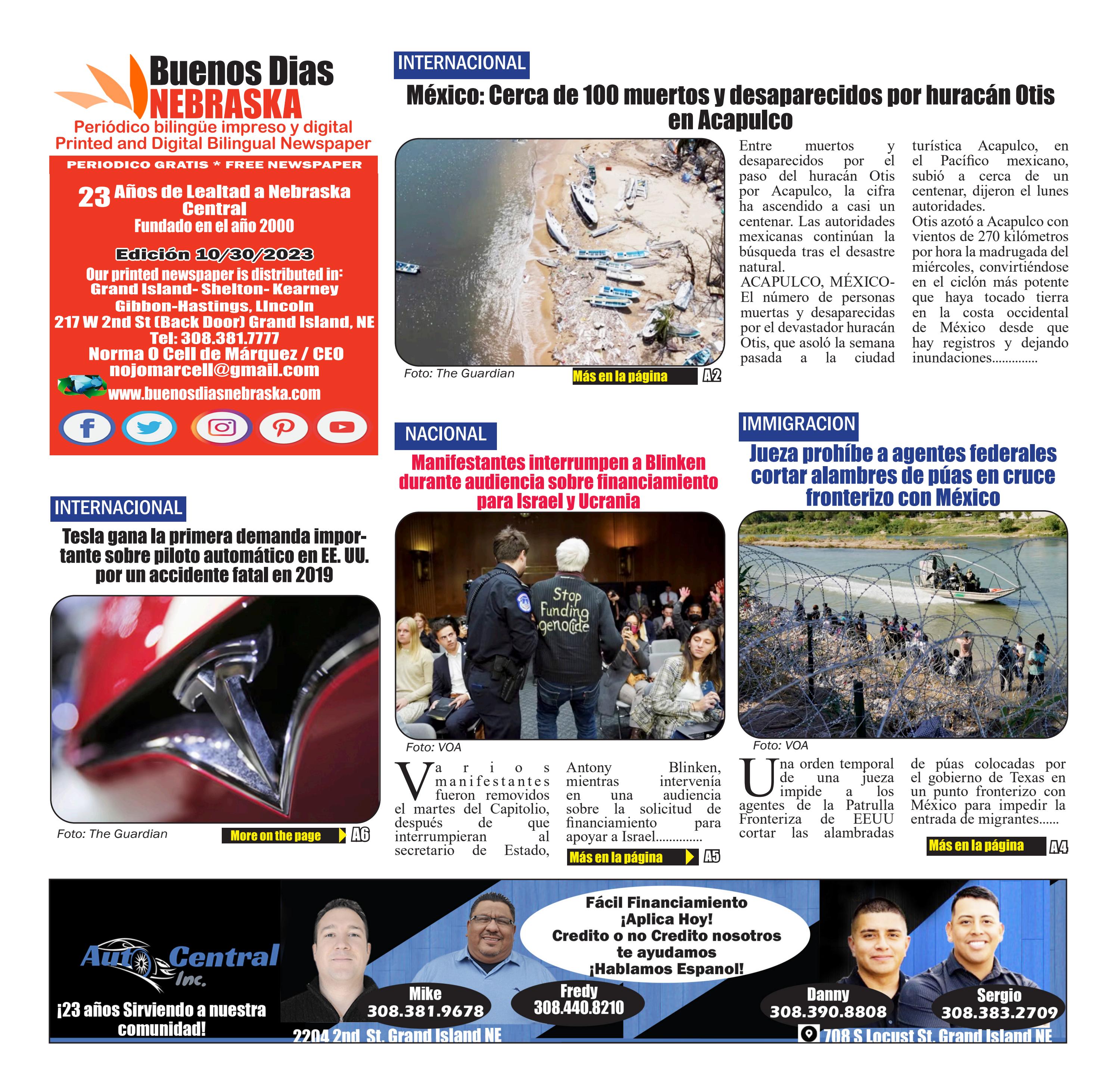 Periódico bilingüe en inglés y español Bilingual newspaper in English ...