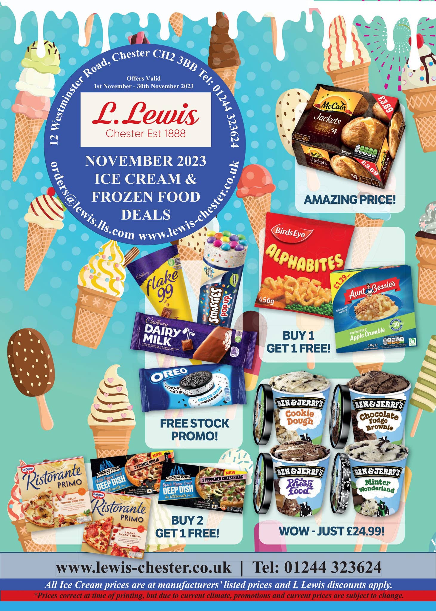 L.Lewis of Chester - Monthly Deals - November 2023 by Nettl inc Face ...