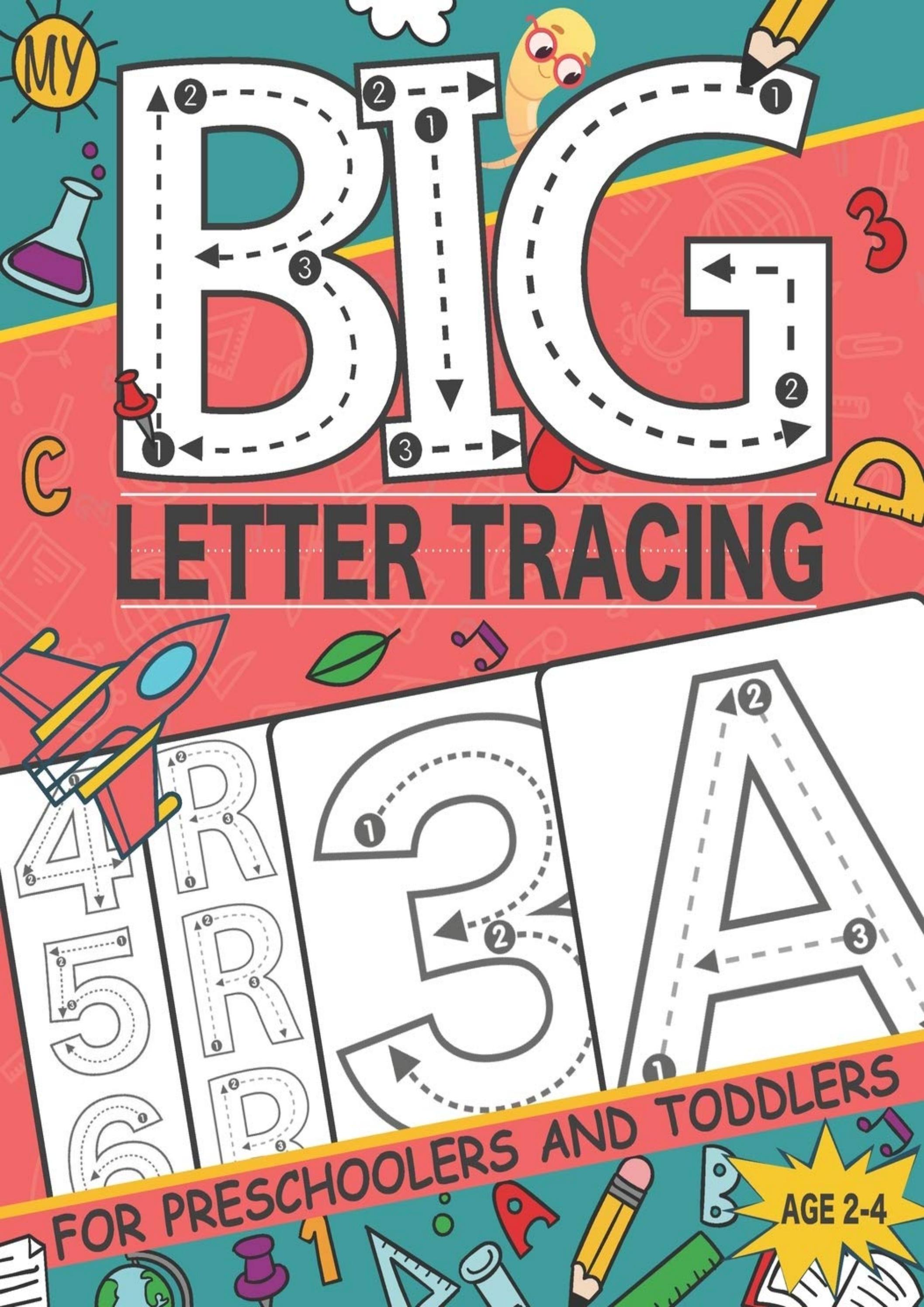 (BOOK)-My Big Letter Tracing for Preschoolers and Toddlers ages 2-4 ...