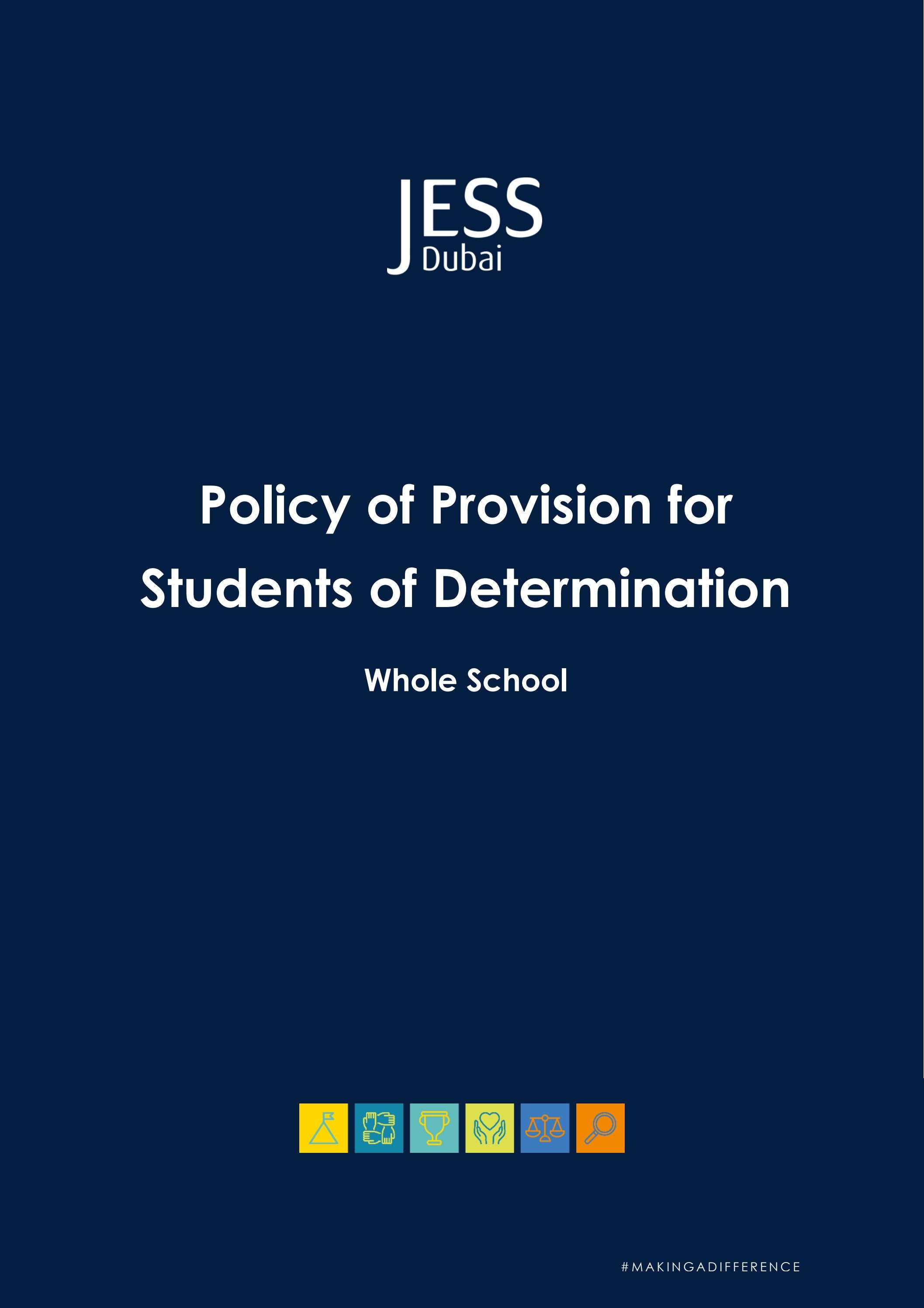 Provision for Students of Determination Policy by JESS Dubai - Issuu