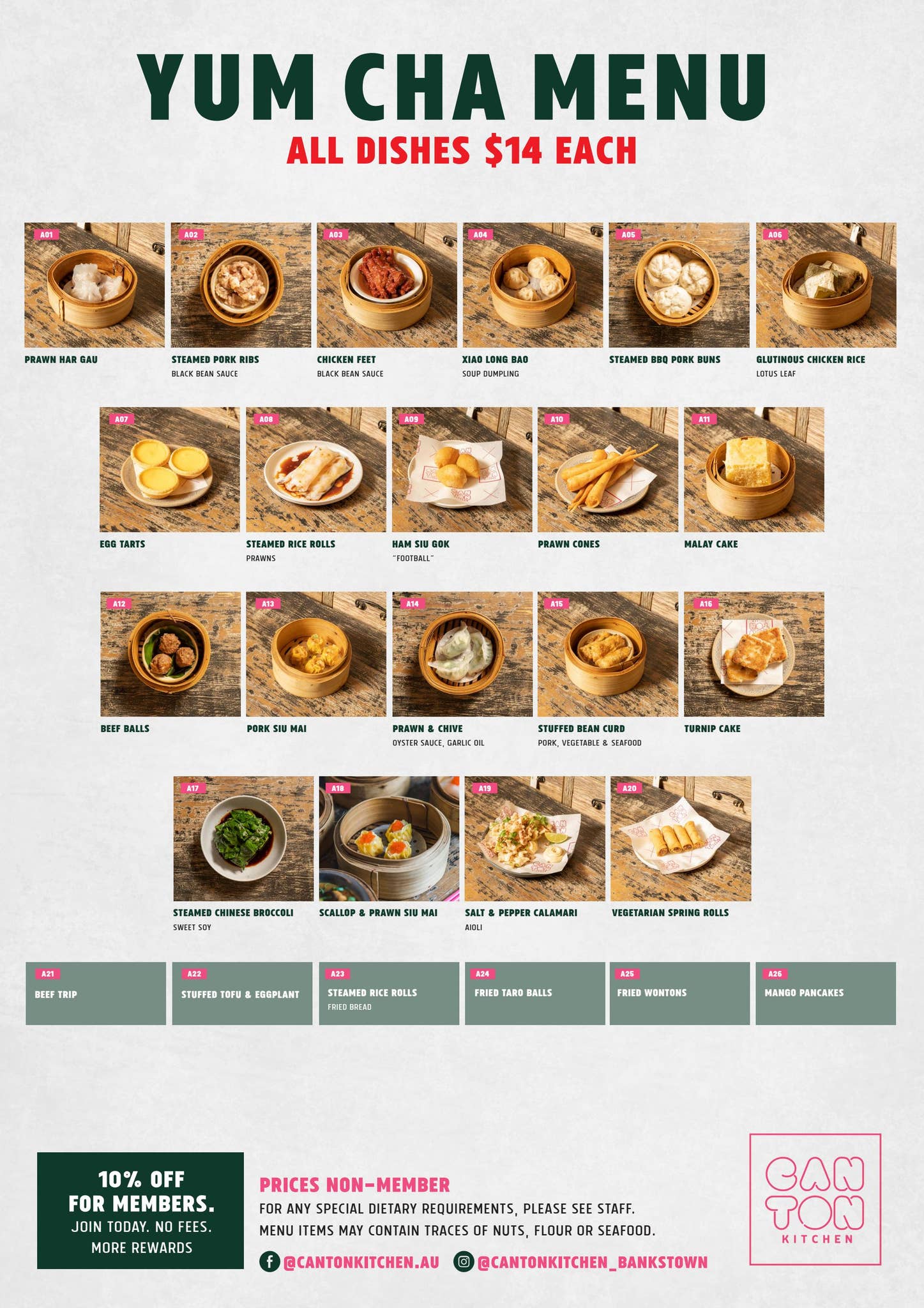 Canton Kitchen Yum Cha Menu by Bankstown Sports Club - Issuu