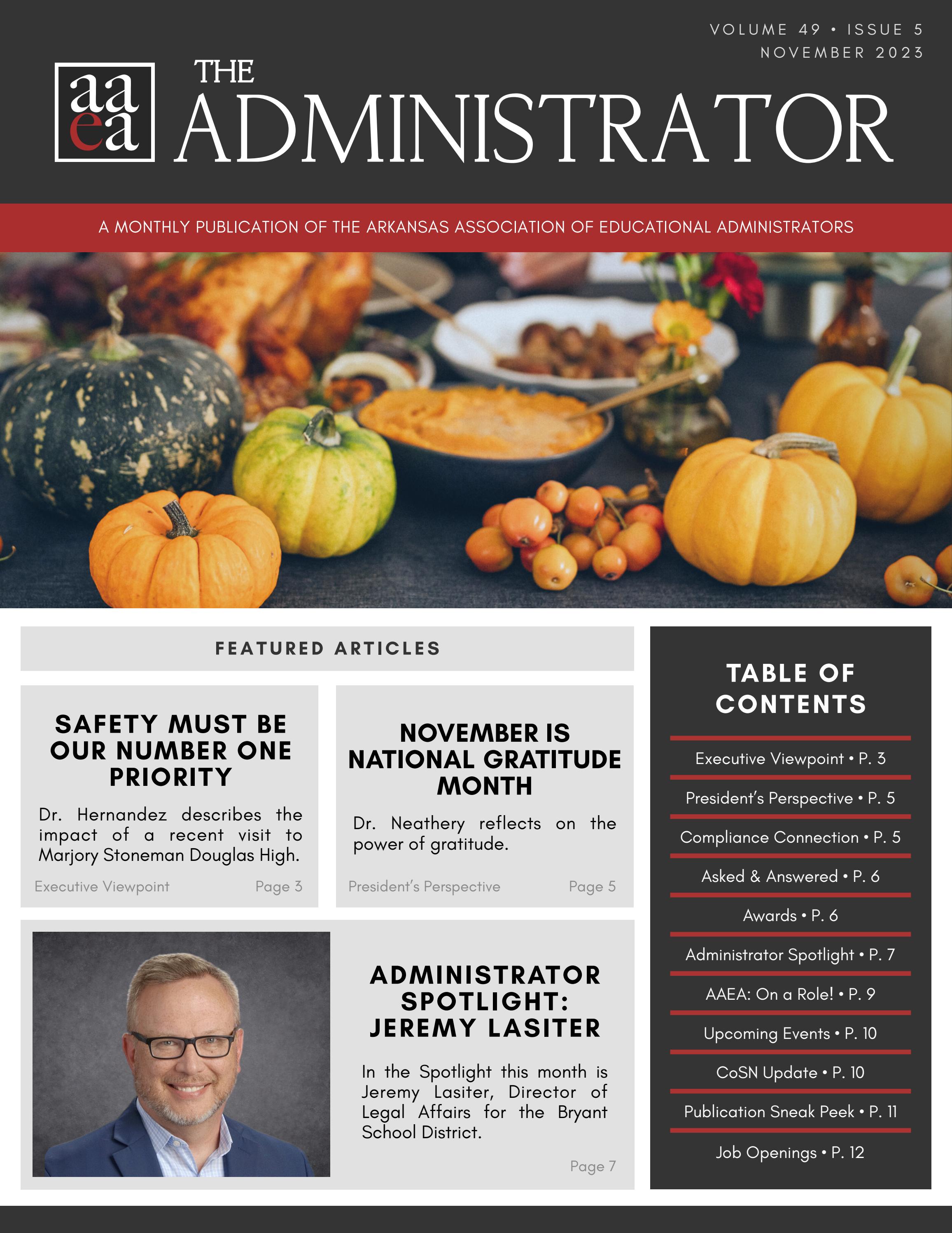 The Administrator Newsletter - November 2023 by theaaea - Issuu