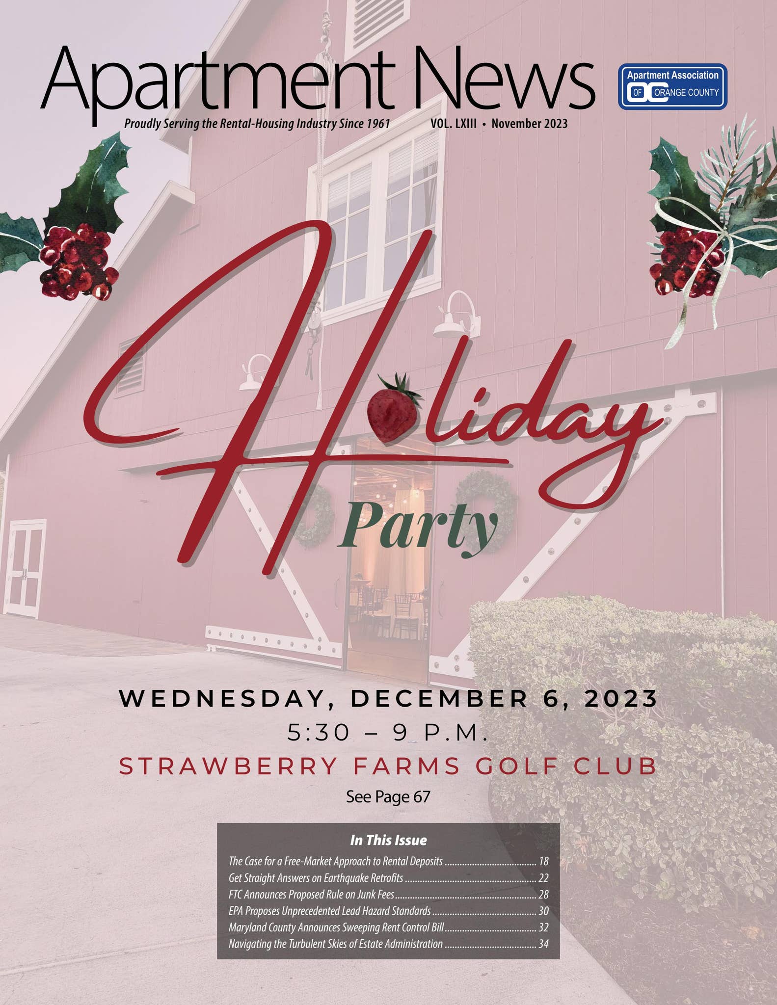 November 2023 Apartment News Magazine by Apartment Association of ...