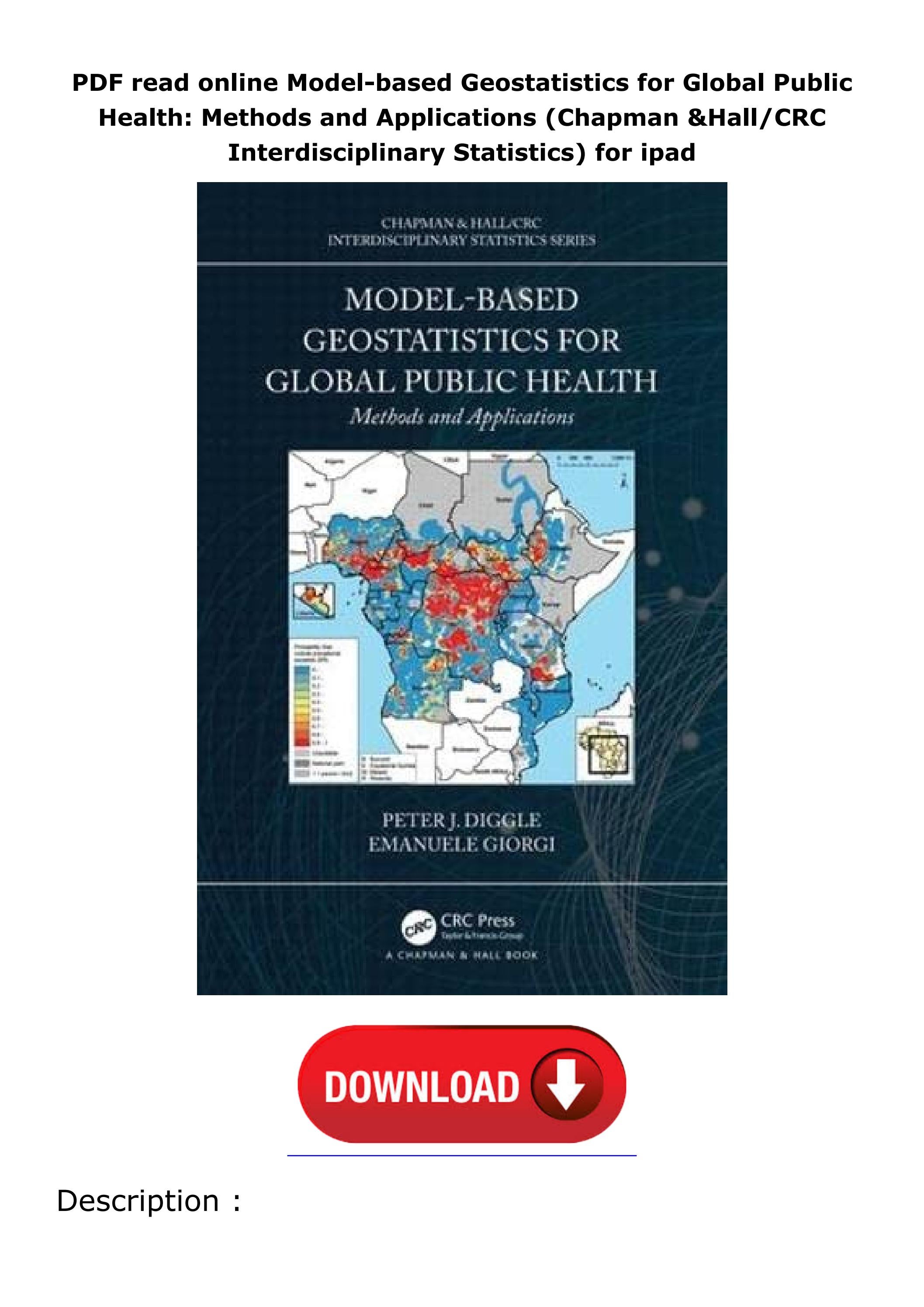 PDF read online Model-based Geostatistics for Global Public Health ...