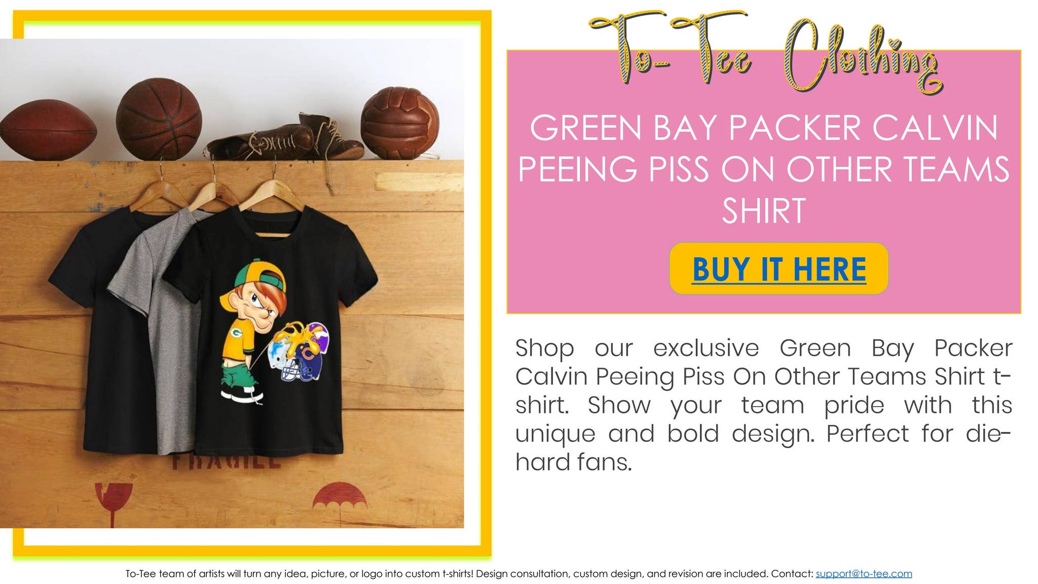 Green Bay Packer Calvin Peeing Piss On Other Teams Shirt by ...