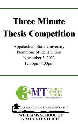 3MT 2023 Program by Maddy Wilson - Issuu