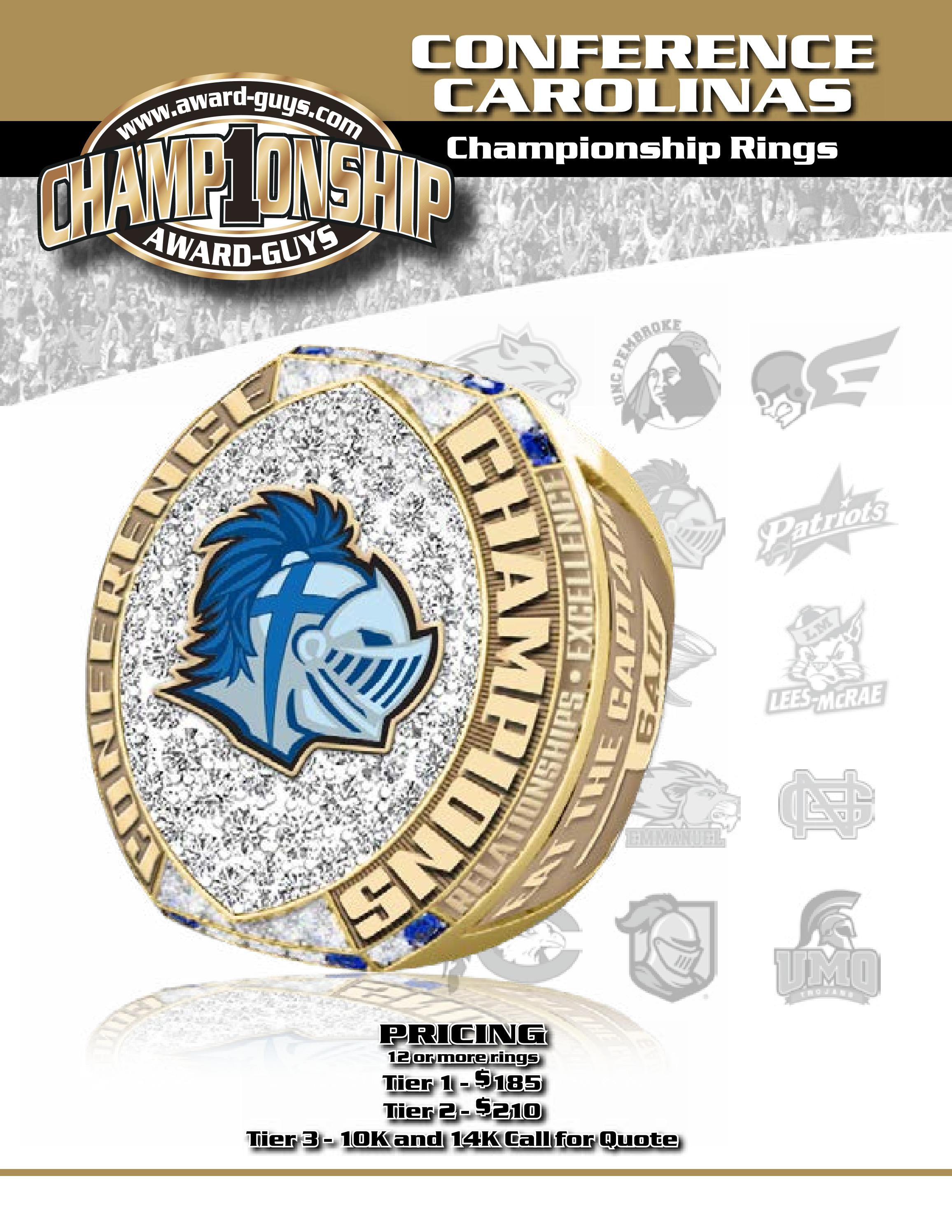 Conference Carolinas Championship Rings by Championship Award Guys - Issuu
