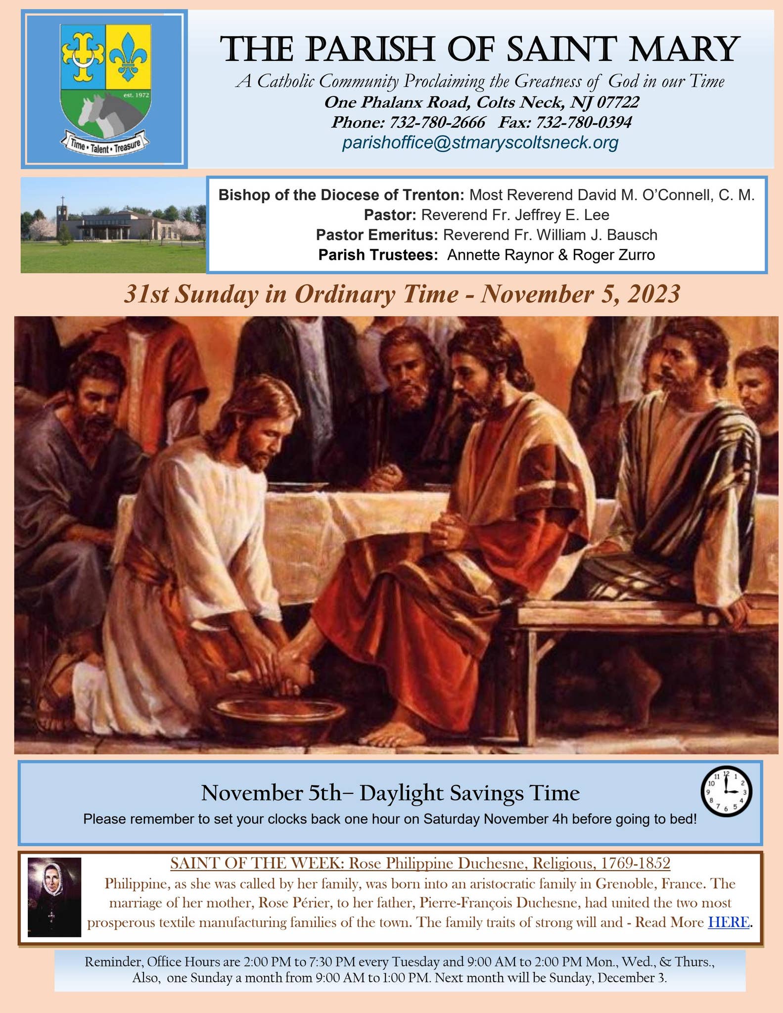 November 5, 2023 - 31st Sunday in Ordinary Time by The Parish of Saint Mary - Issuu