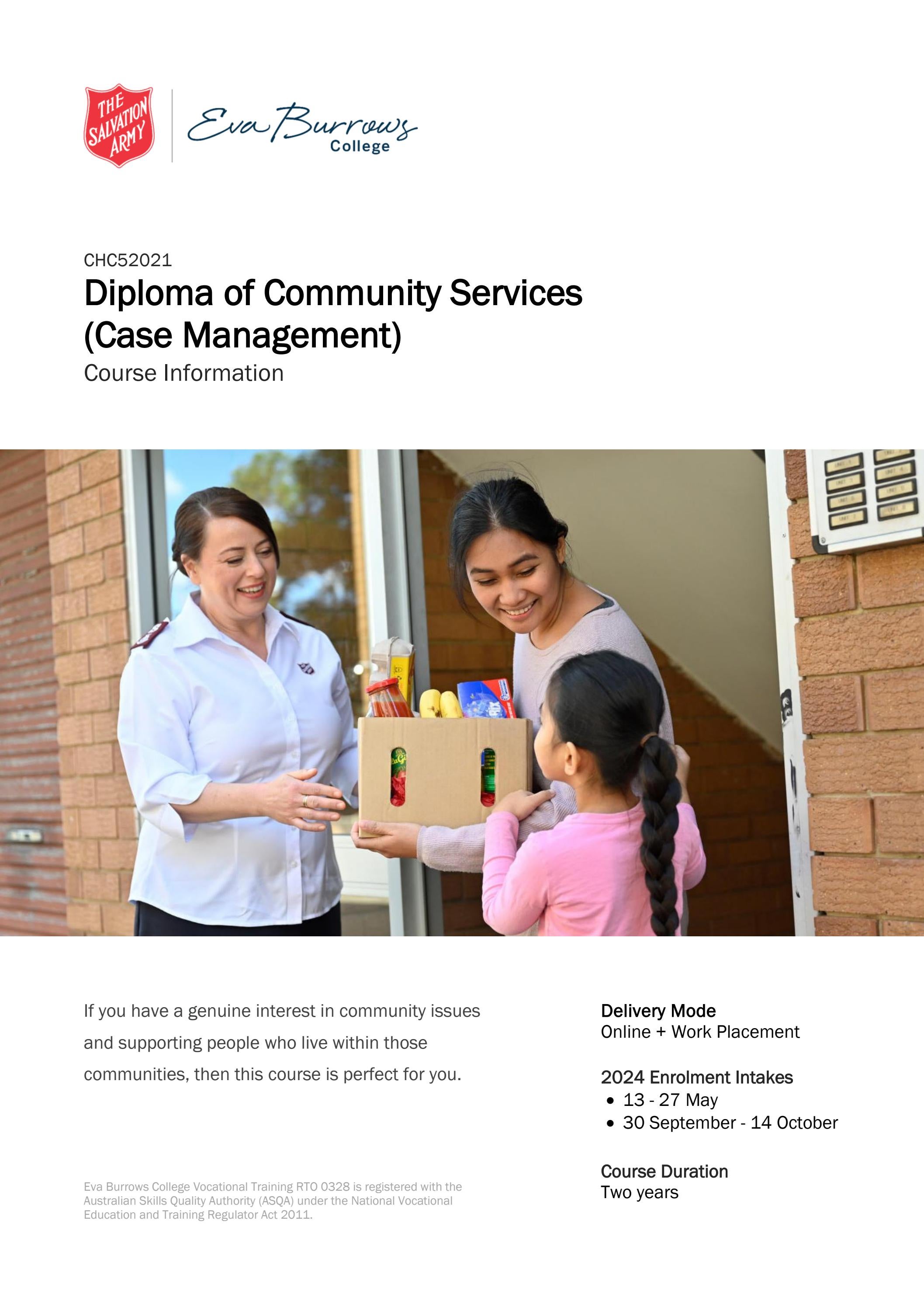 Diploma of Community Services Course Information by EvaBurrowsCollege ...