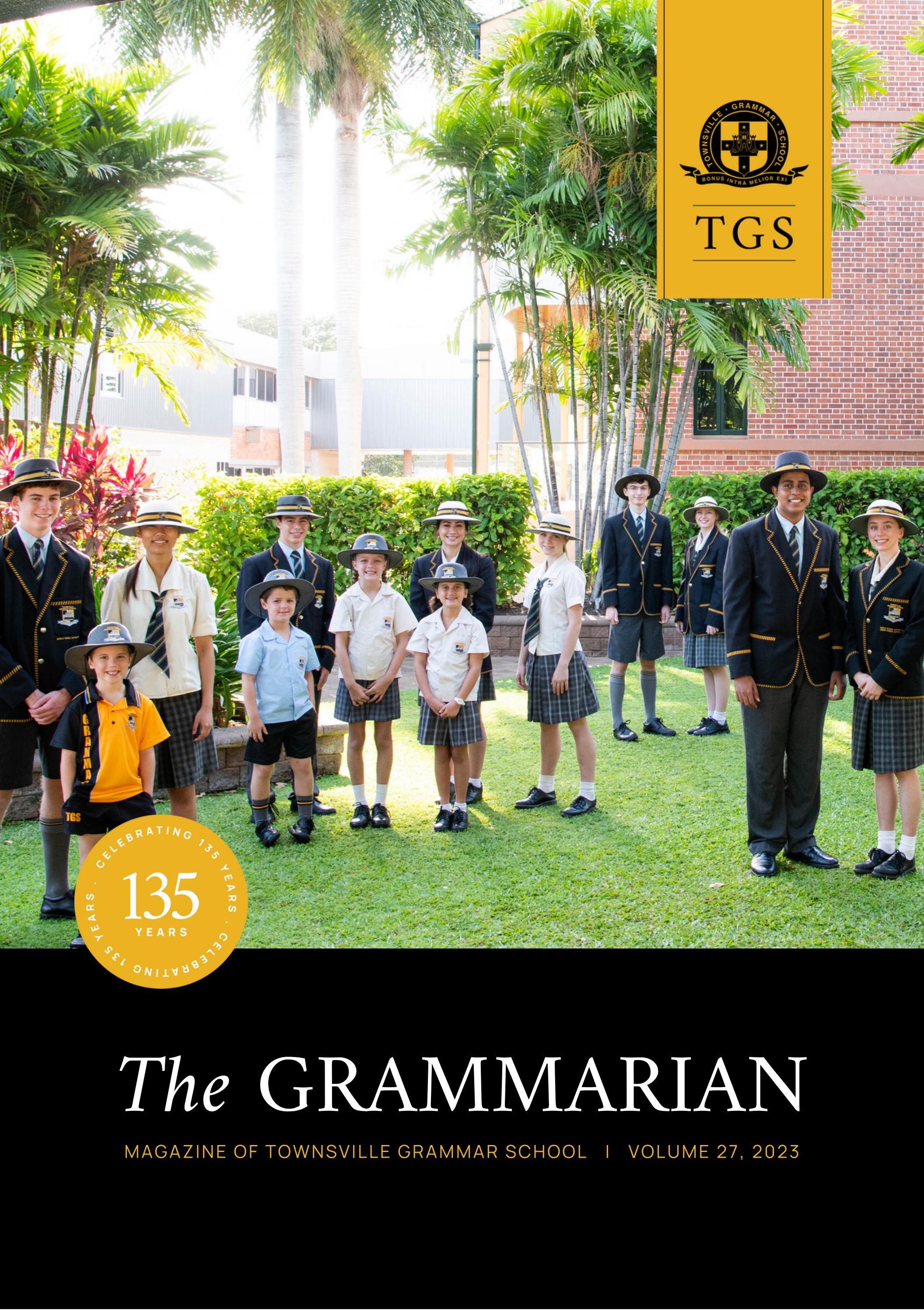 The Grammarian Edition 27 (2023) by Townsville Grammar School - Issuu
