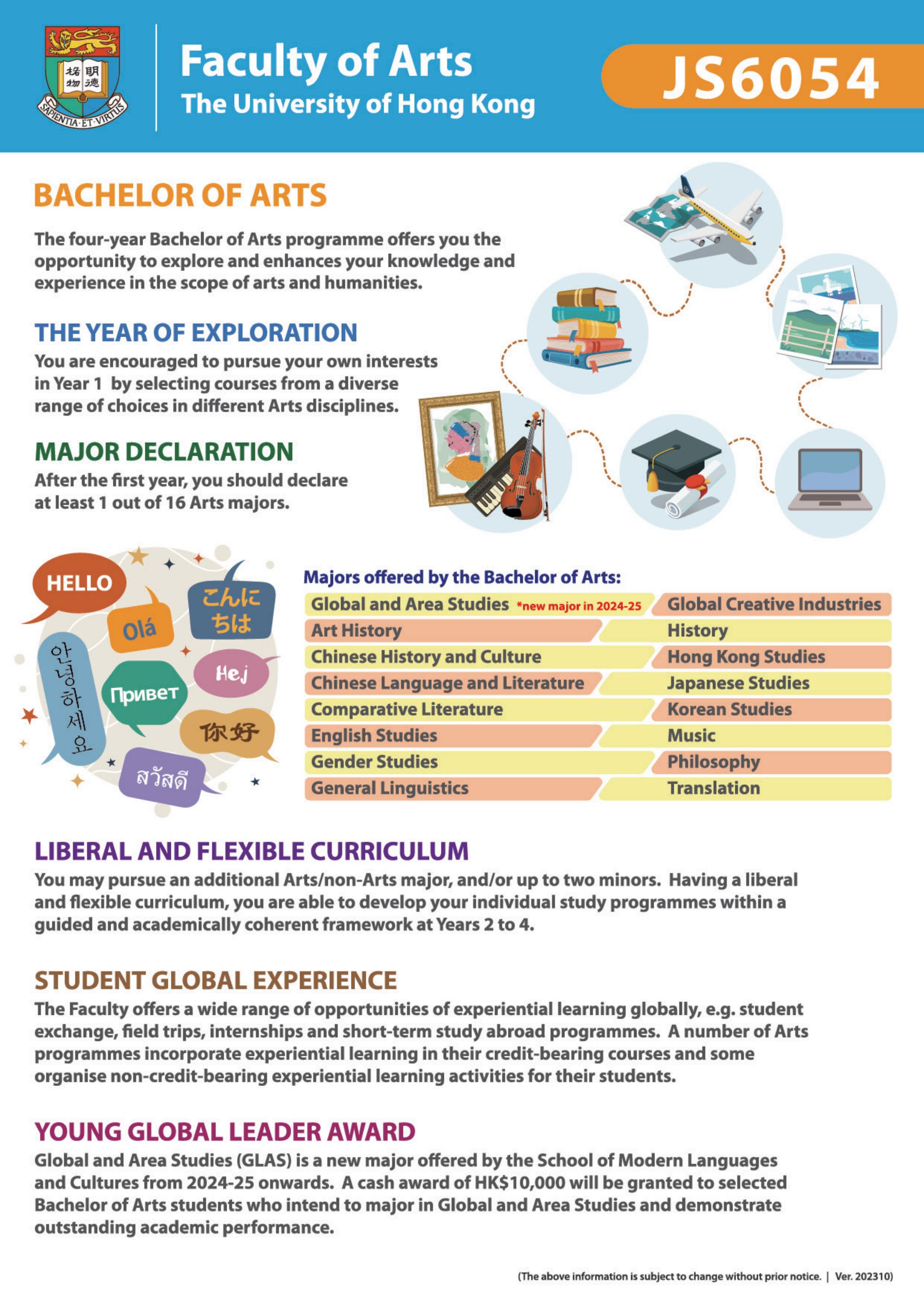 Faculty of Arts: Bachelor of Arts - Programme Flyer (2024) by Faculty ...