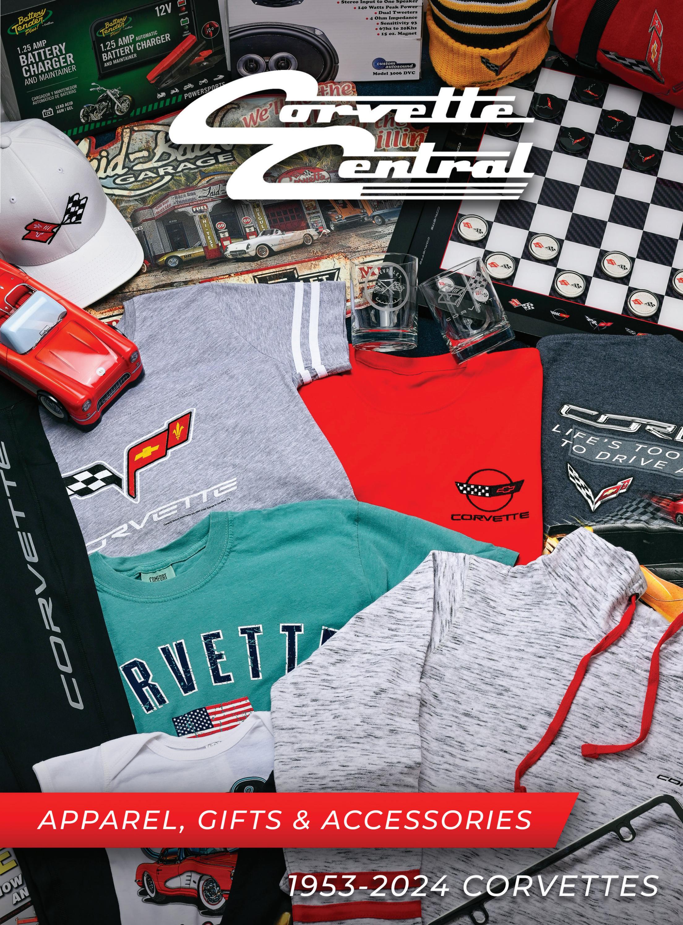 Corvette Central Apparel, Gifts & Accessories 1953-2024 Corvettes by ...