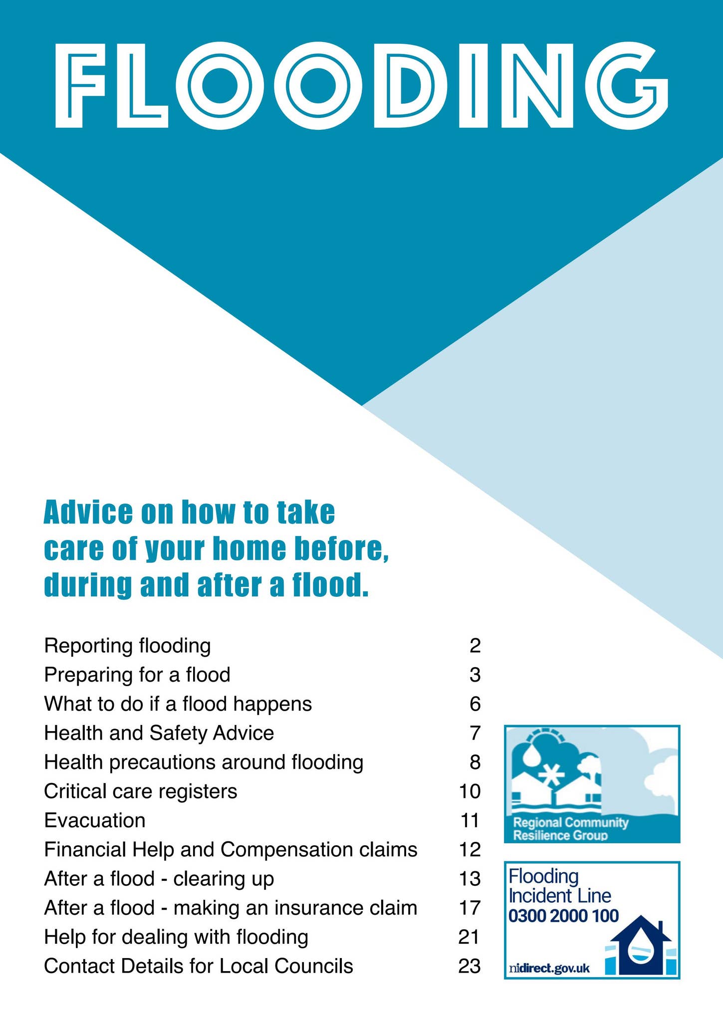 Emergency Flooding Advice Booklet by NMDDC - Issuu