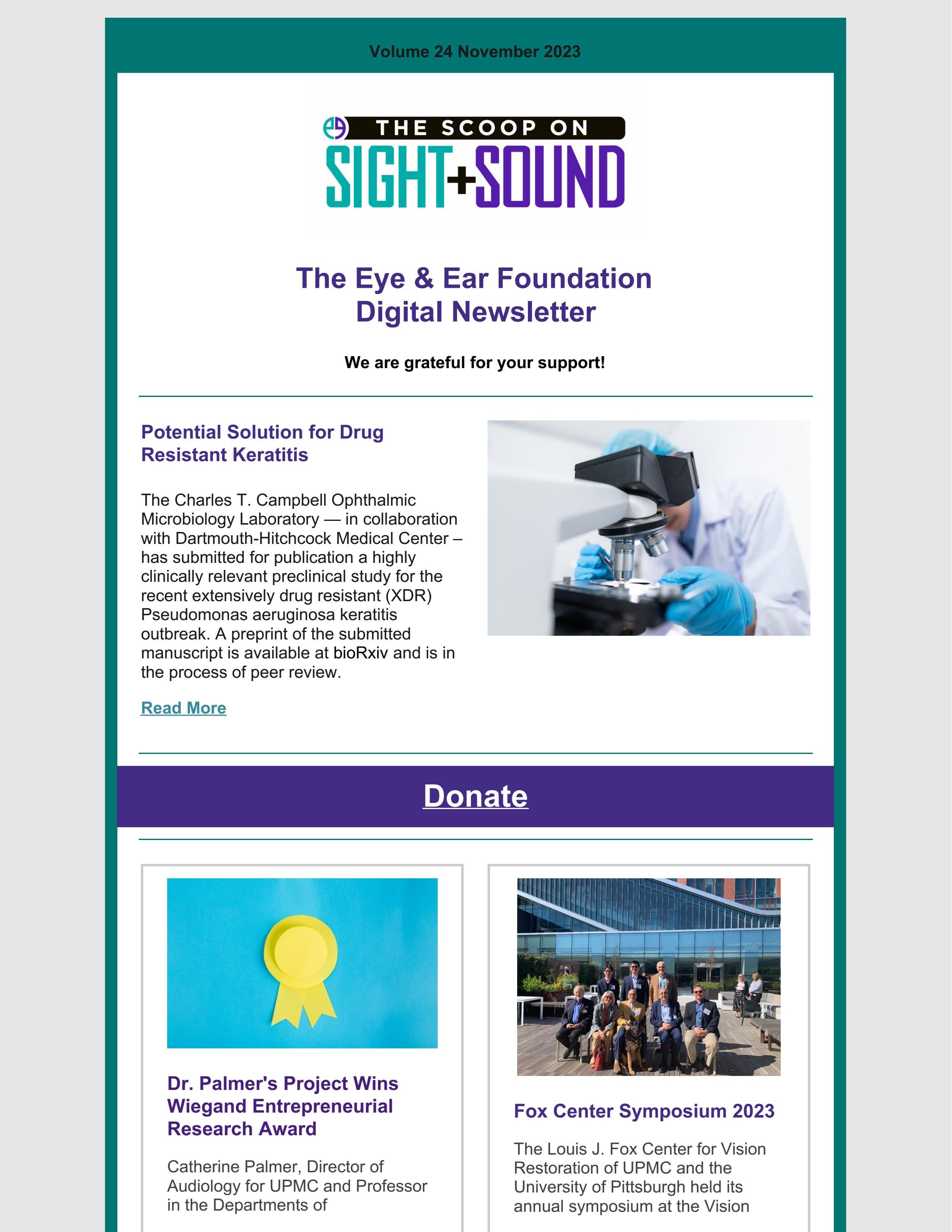 The Scoop, November 2023 by Eye & Ear Foundation of Pittsburgh - Issuu