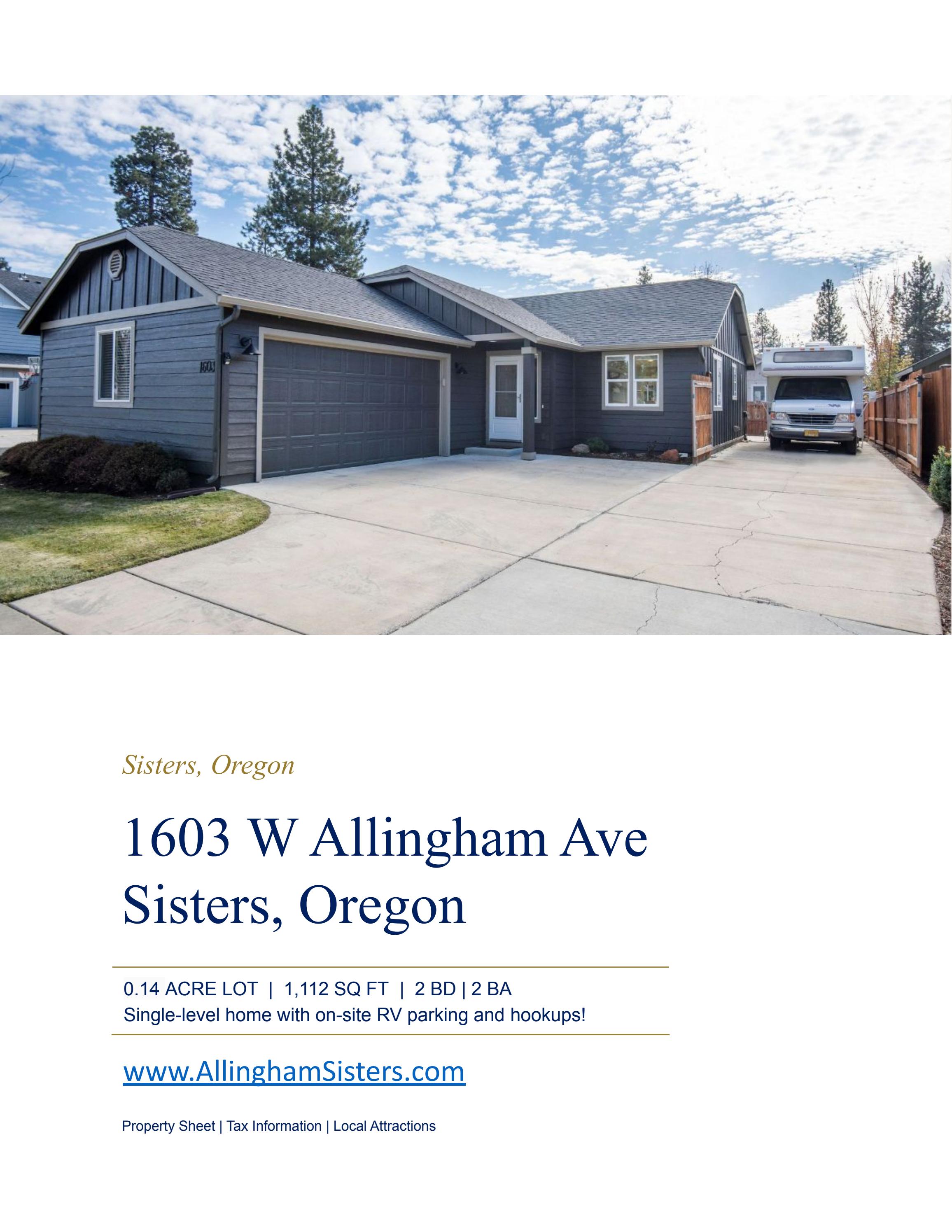 1603 W Allingham Avenue, Sisters, OR 97759 by Suzanne Carvlin & Patty ...