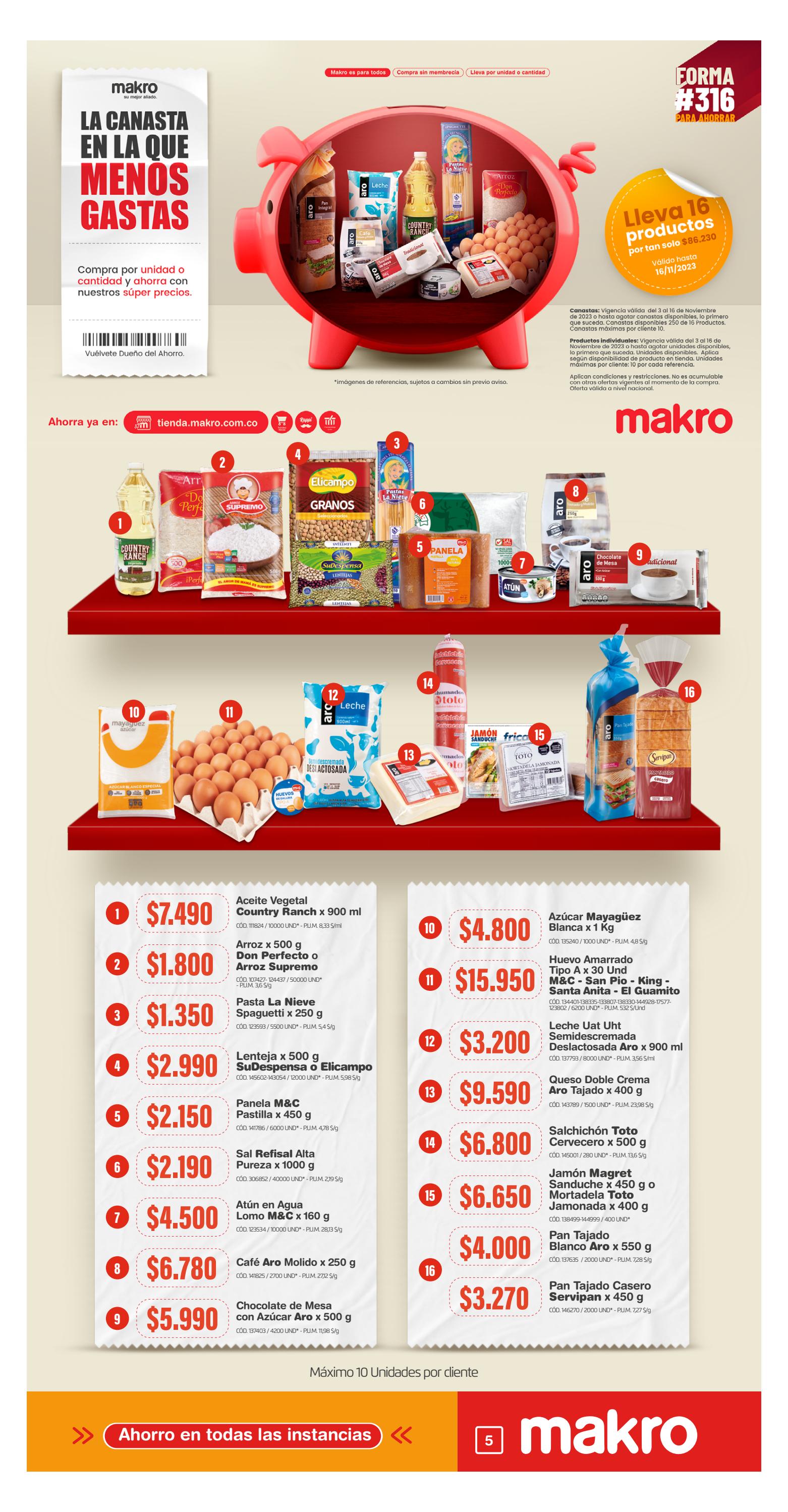 031123-Makro-Canasta by Makro Supermayorista - Issuu