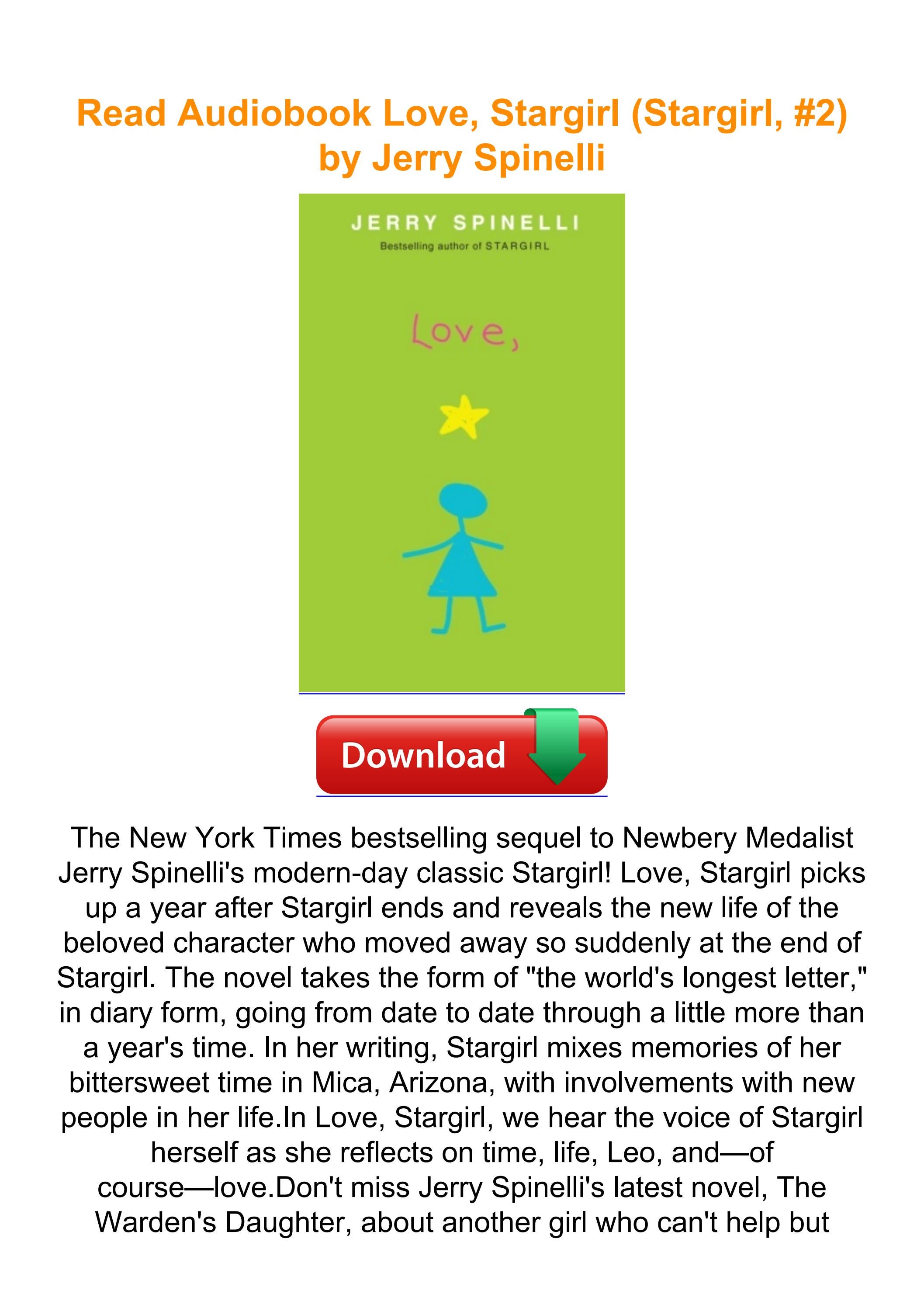 Stargirl By Jerry Spinelli