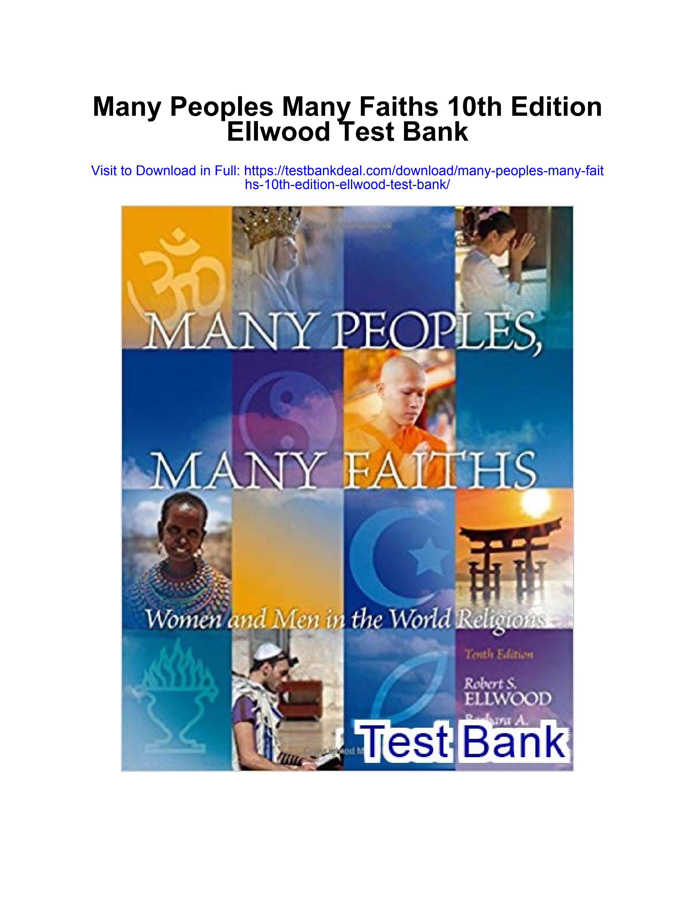 Many peoples many faiths 10th edition ellwood test bank by kathryn ...