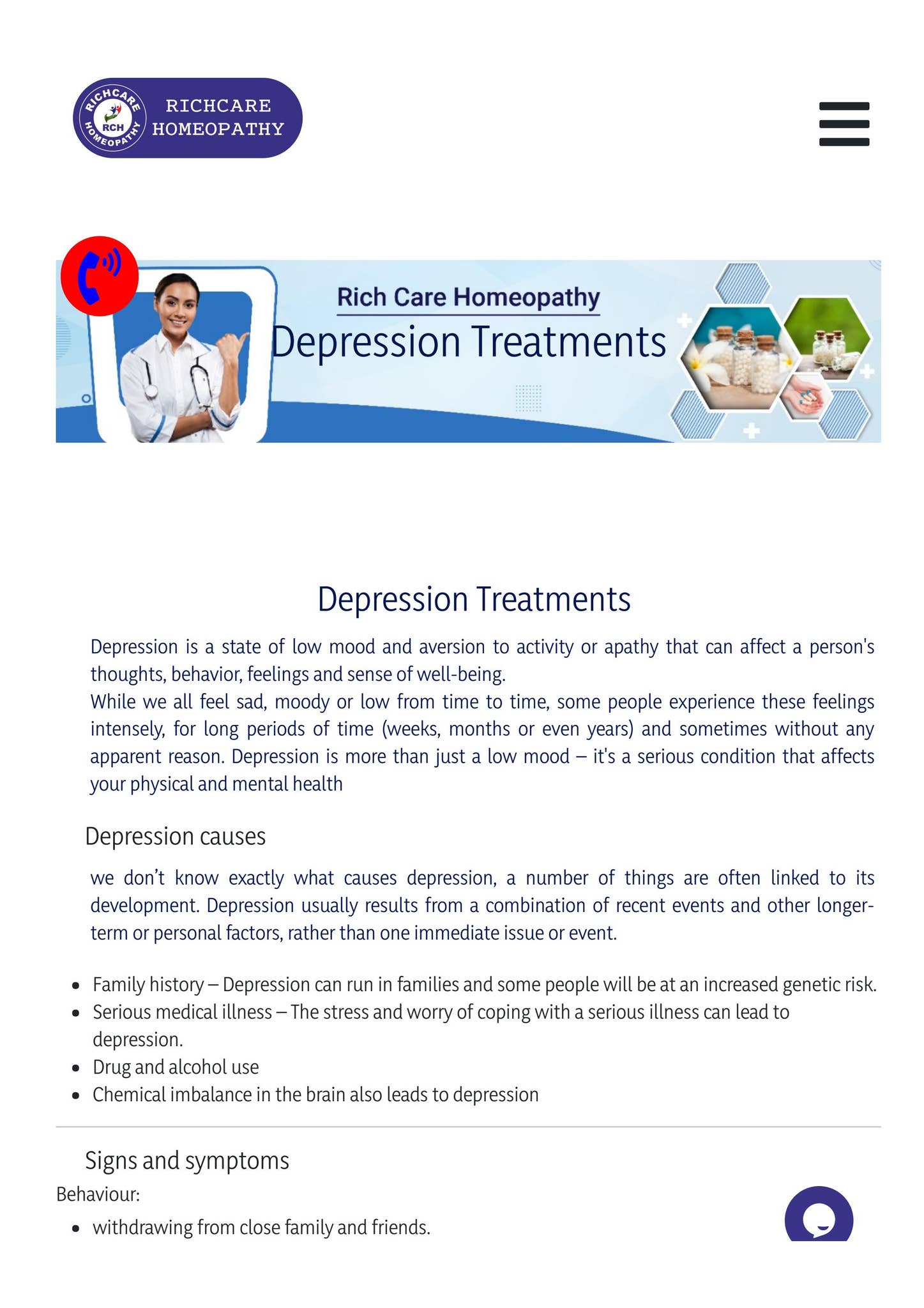 Depression Homeopathy Treatments in Bangalore by RichcareHomeopathy - Issuu