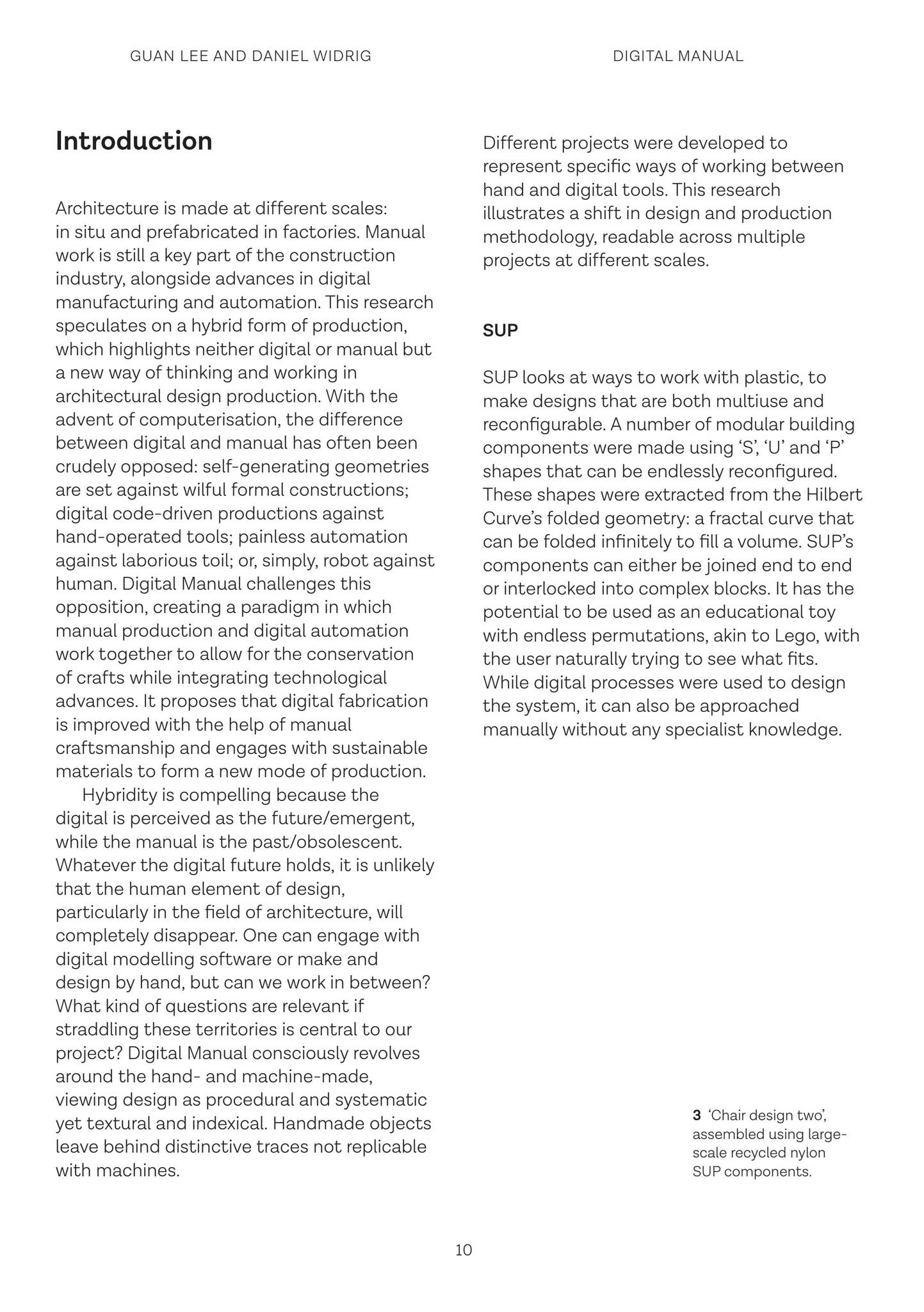 Digital Manual by Guan Lee and Daniel Widrig by The Bartlett School of ...