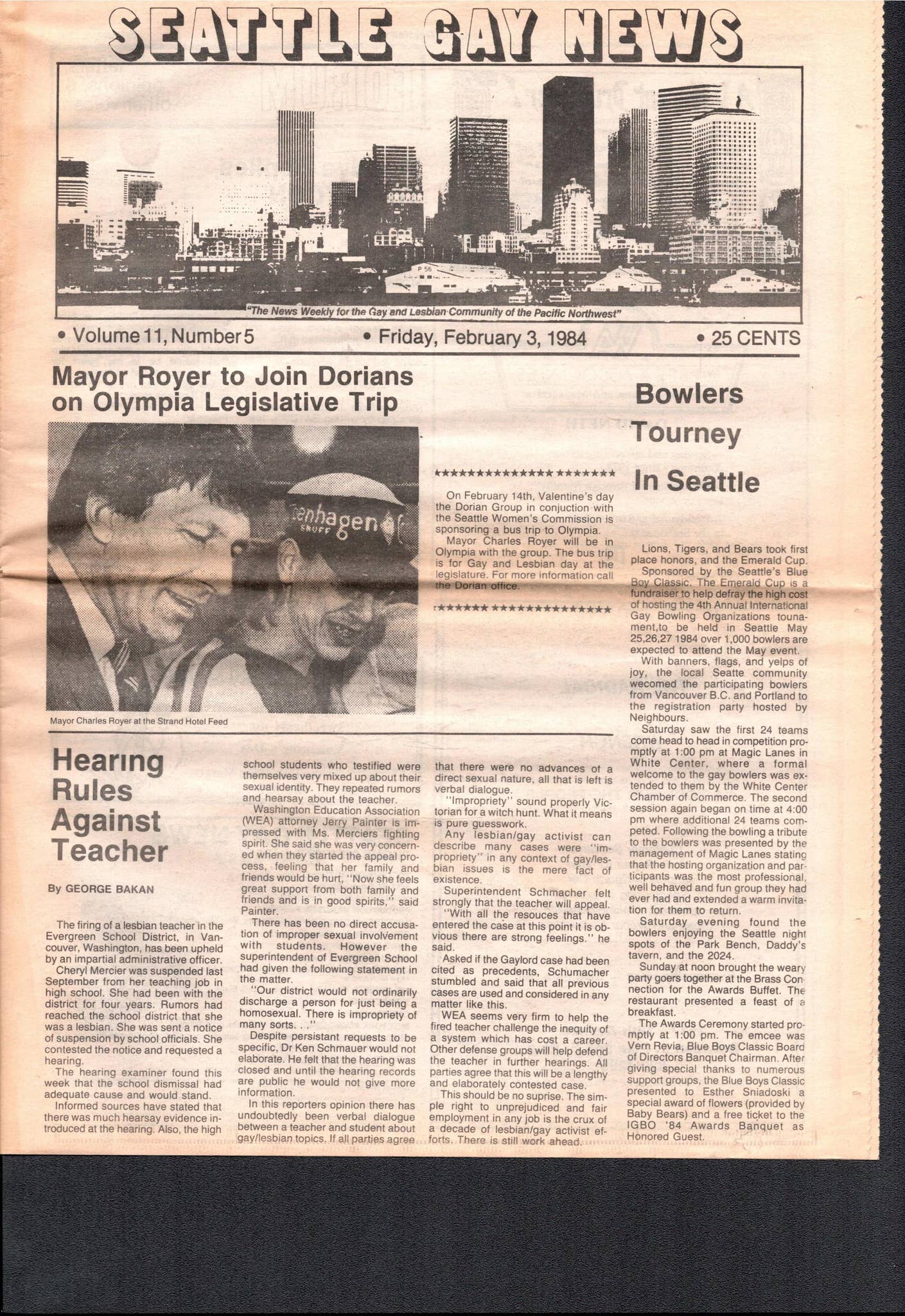 SGN February 3, 1984 by SGN (Seattle Gay News) Archives - Issuu