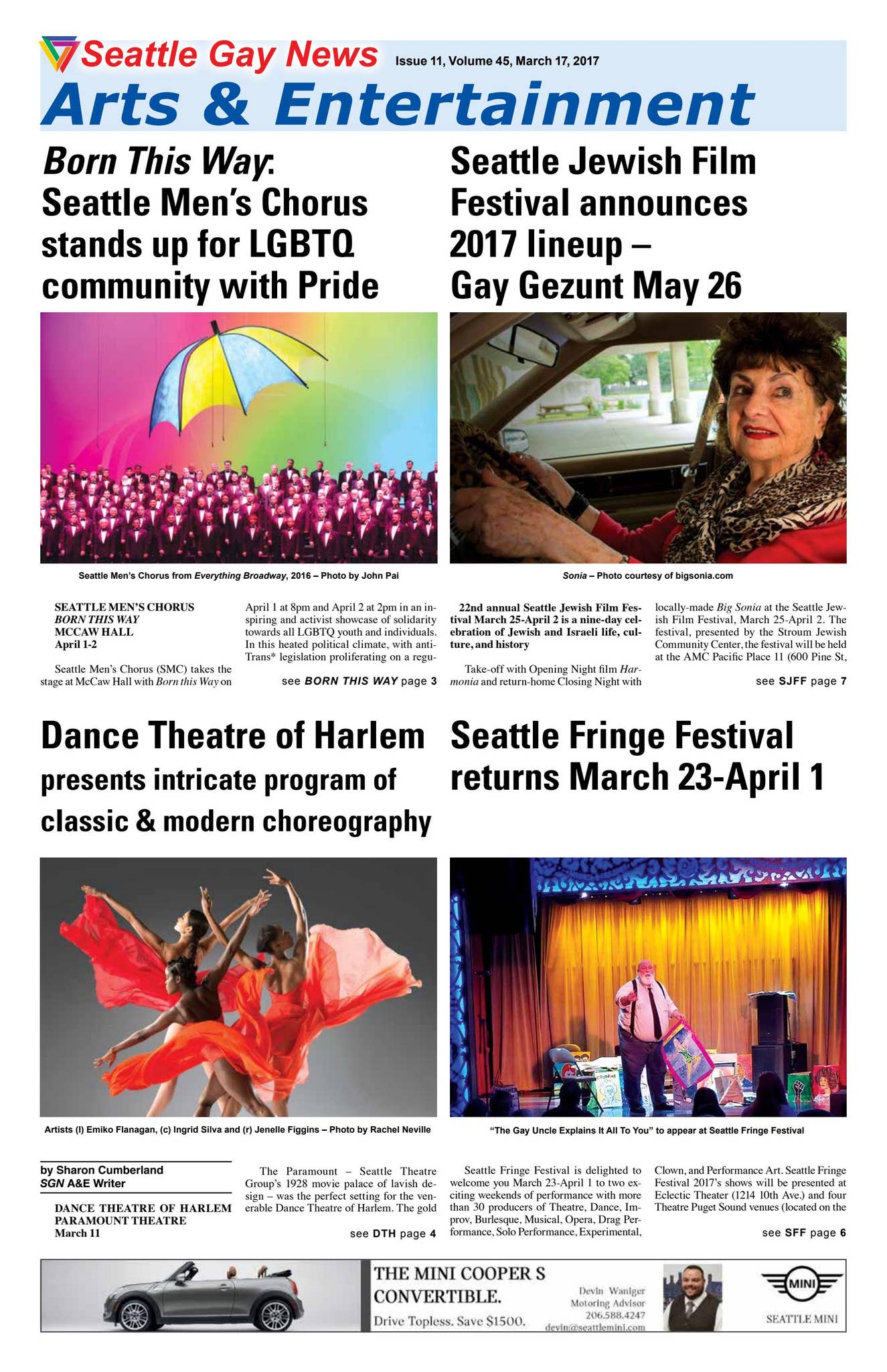 SGN March 17, 2017 - Section 2 by SGN (Seattle Gay News) Archives - Issuu