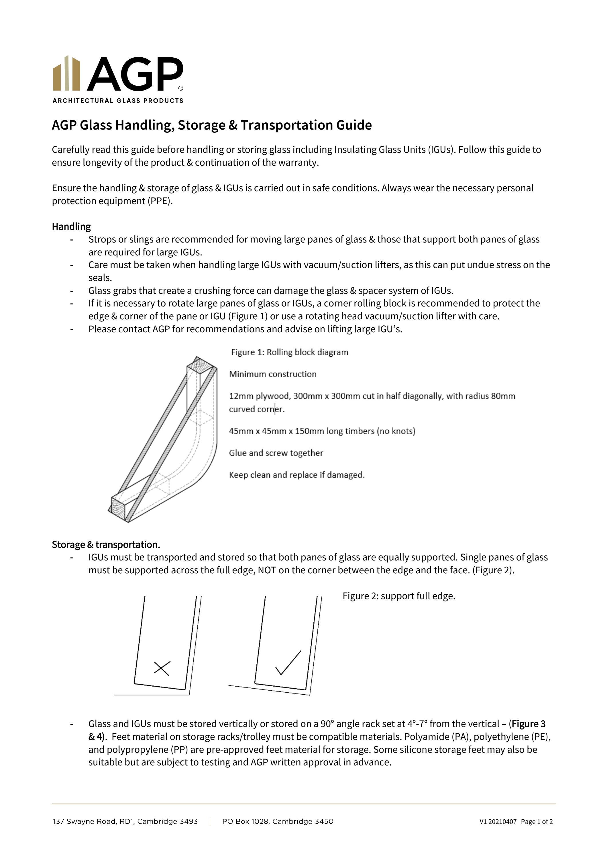 AGP Glass Handling, Storage & Transportation by APL Window Solutions ...