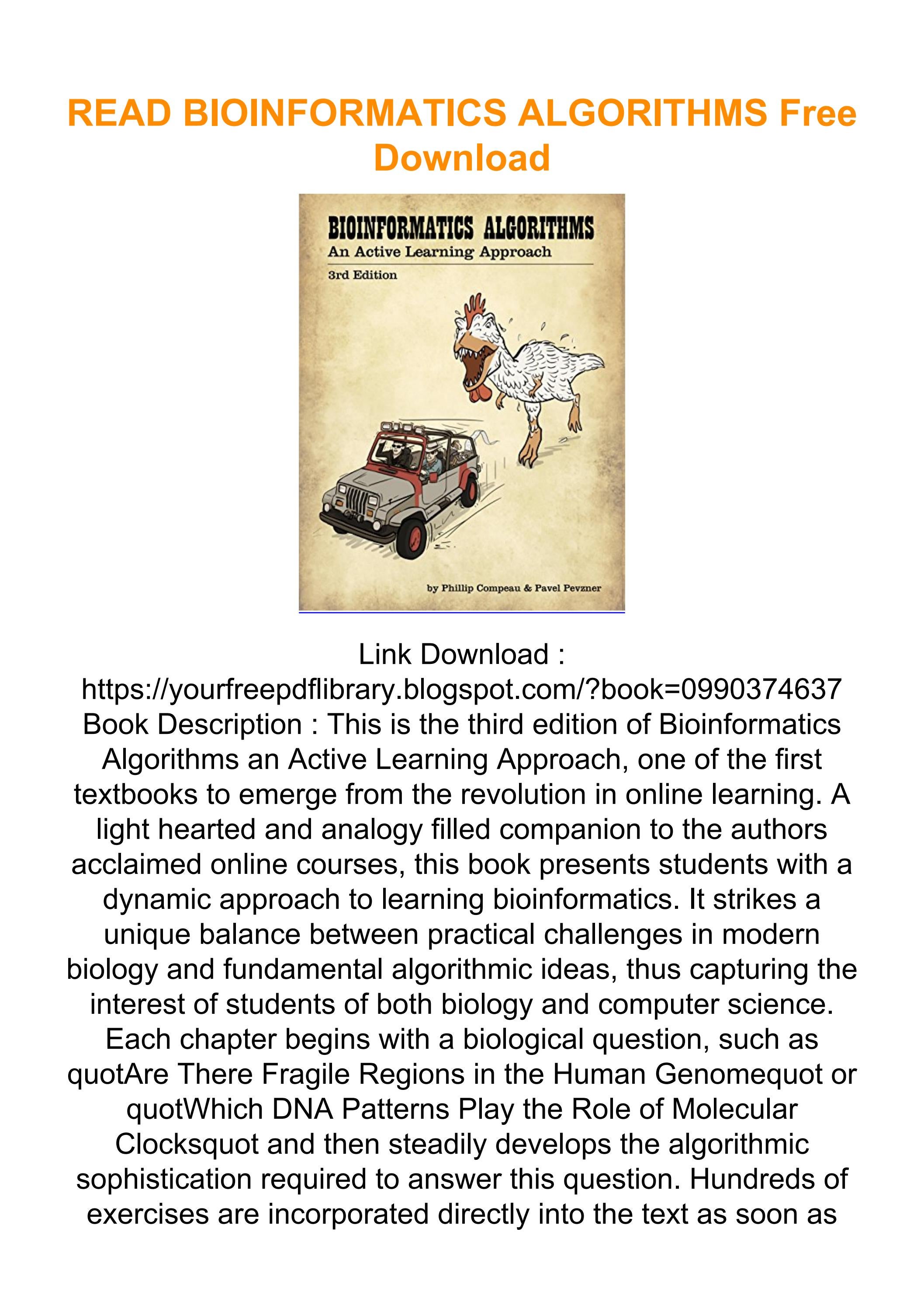 Read Bioinformatics Algorithms Free Download By Ummi Kusna Issuu