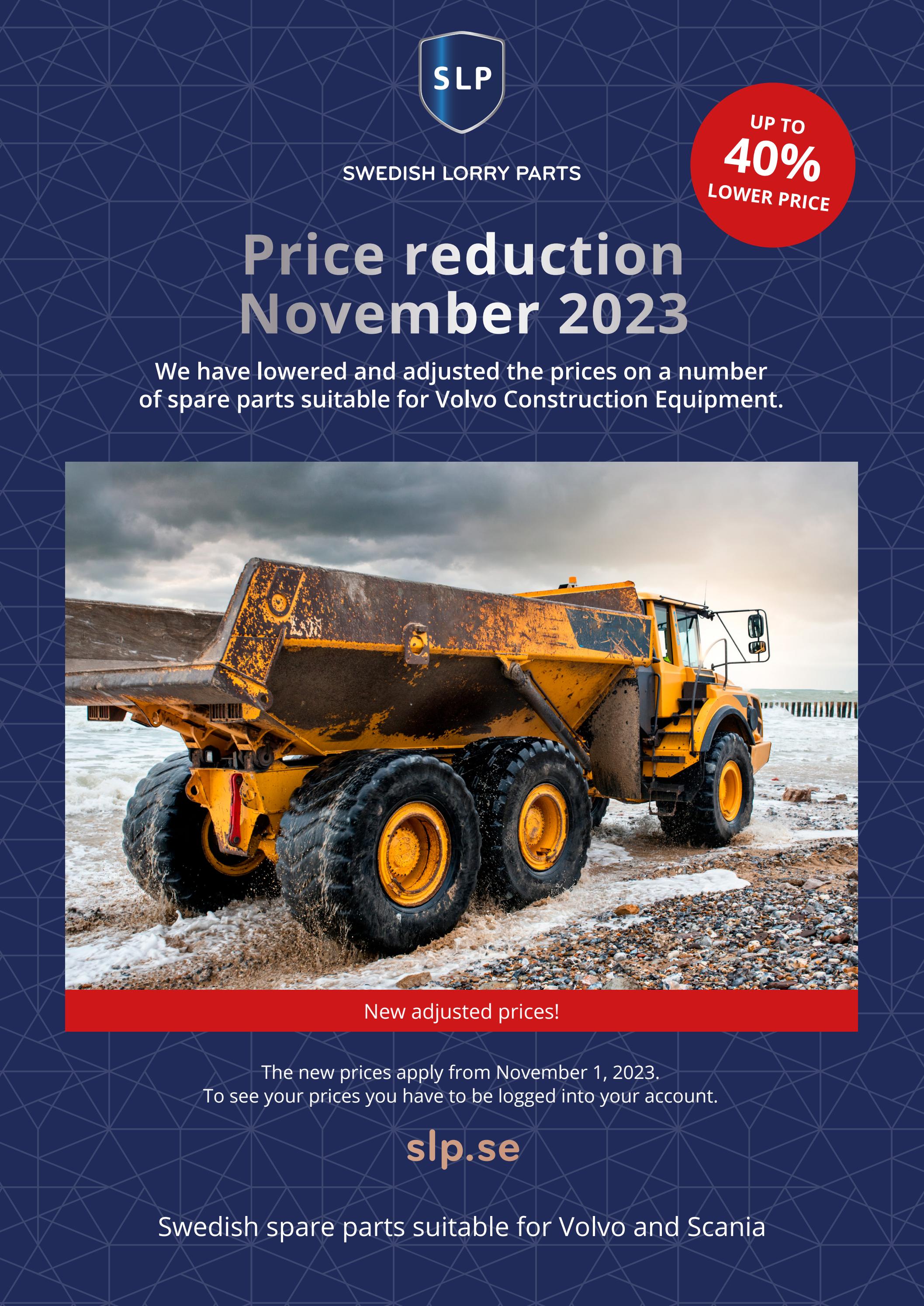 SLP Price reduction November 2023 by SLP - Swedish Lorry Parts - Issuu