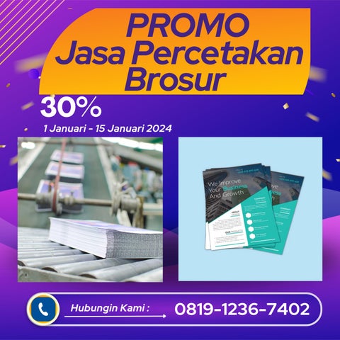 PROMO, Call 0819-1236-7402, Jasa Percetakan Brosur di Karanganyar by ...