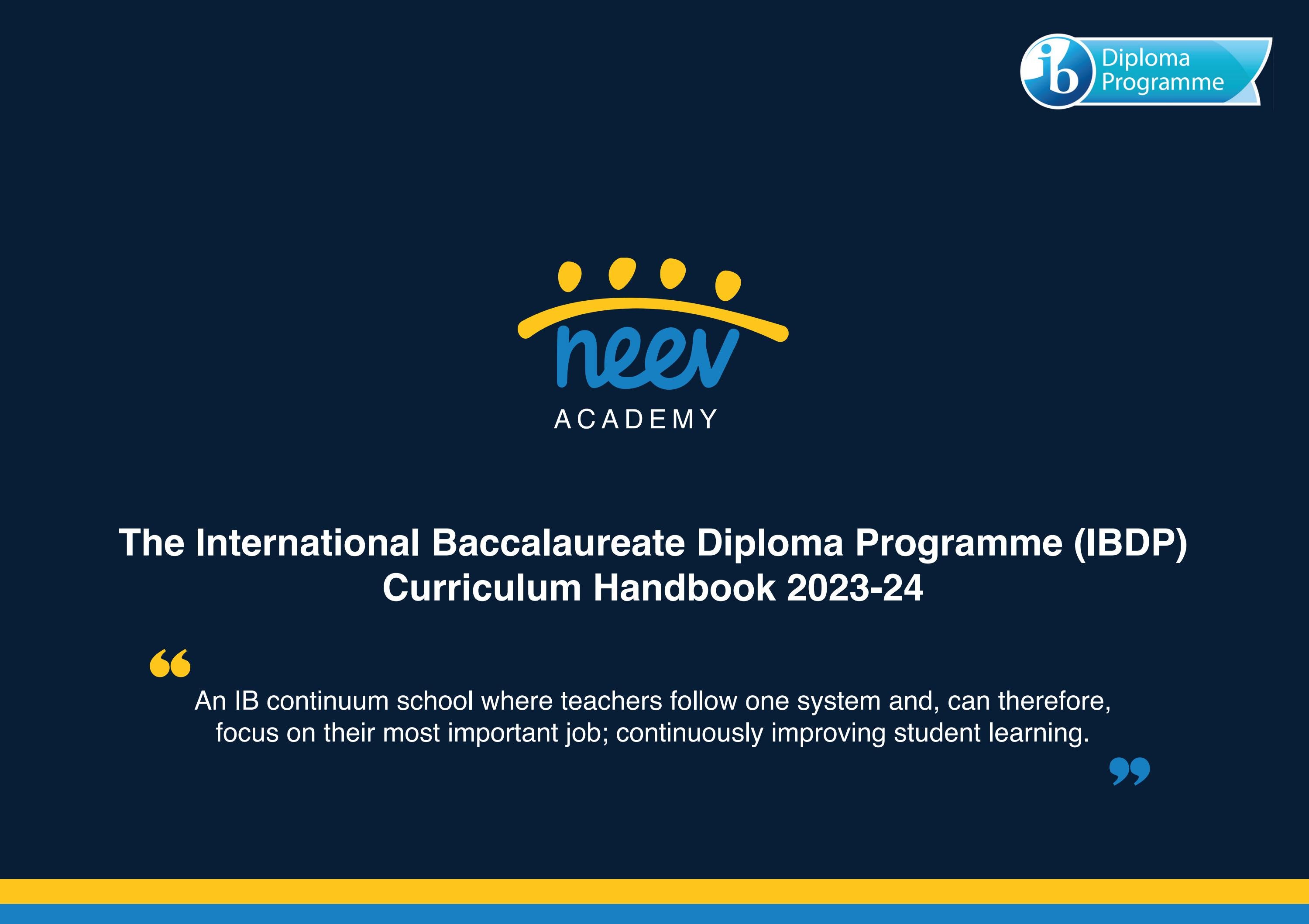Neev IBDP Handbook 2023 - 2024 by Neev Schools - Issuu