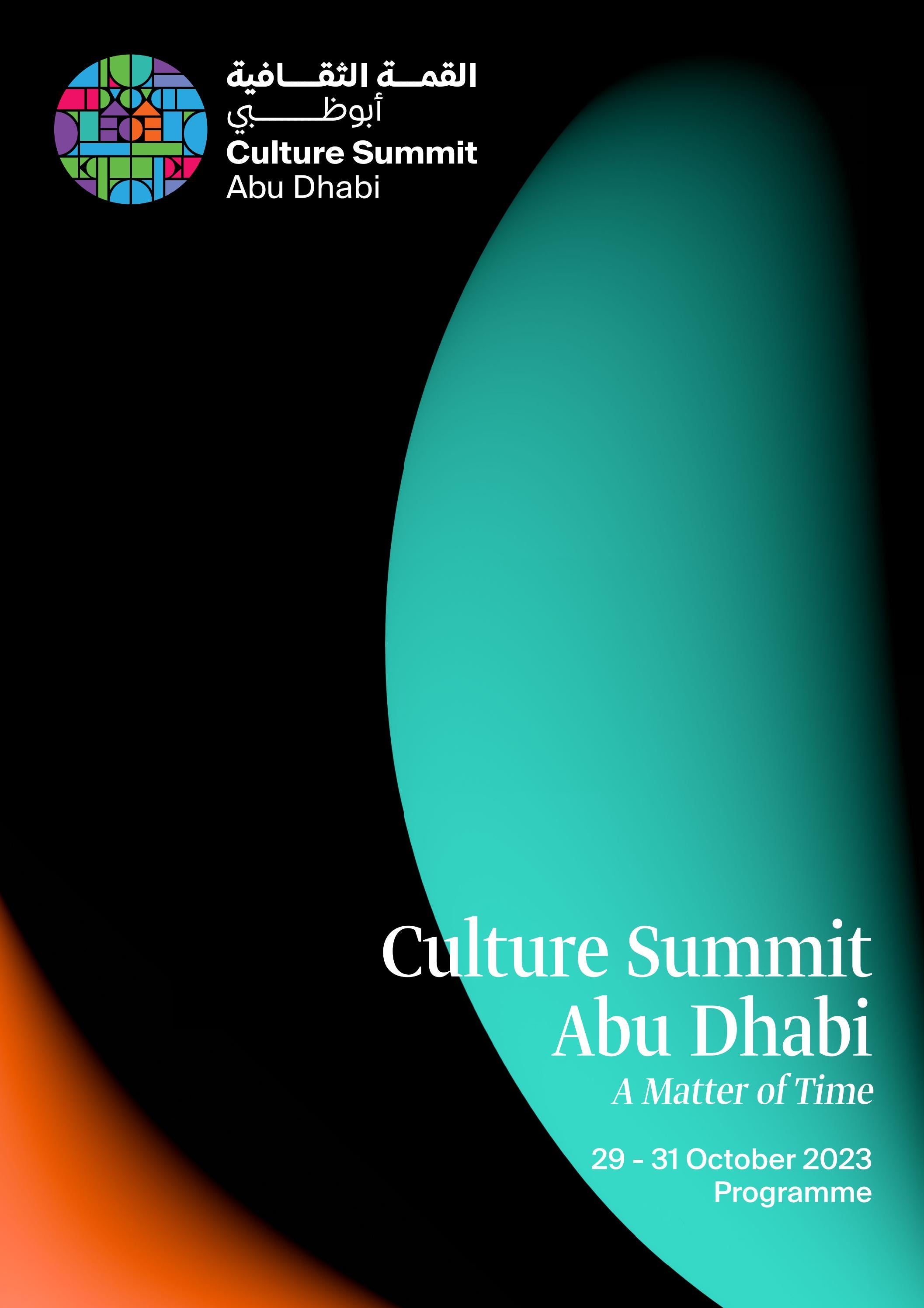 Culture Summit Abu Dhabi | Programme by Abu Dhabi Culture - Issuu