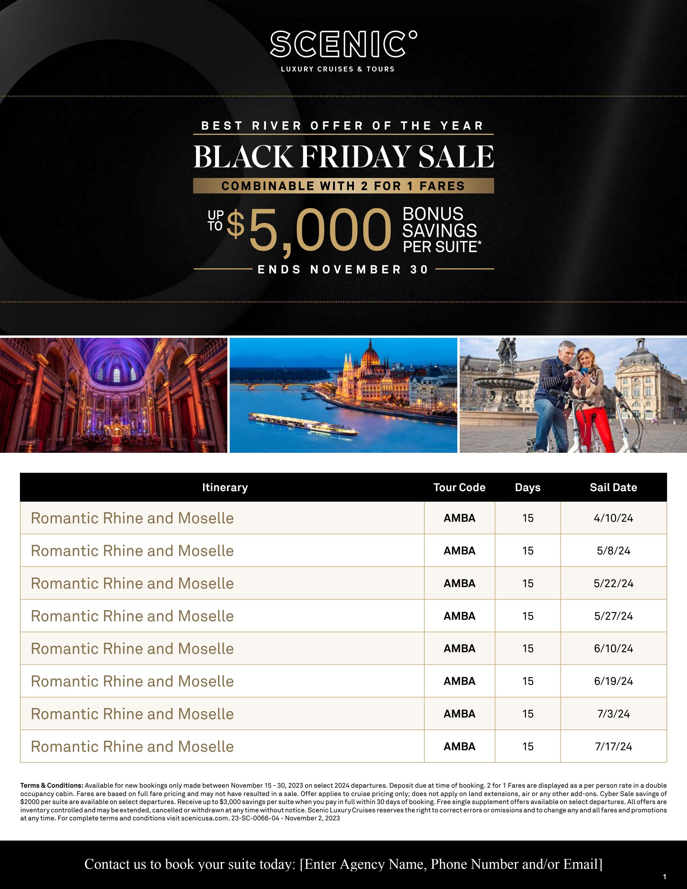 Scenic - Black Friday Sale - River & Ocean Trade Flyers by Scenic ...