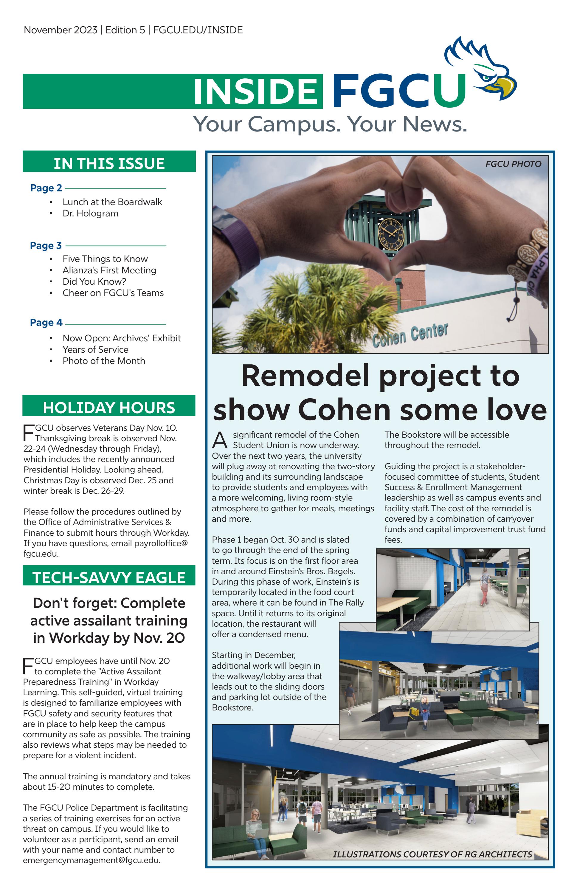 Inside FGCU - November 2023 by Florida Gulf Coast University - Issuu