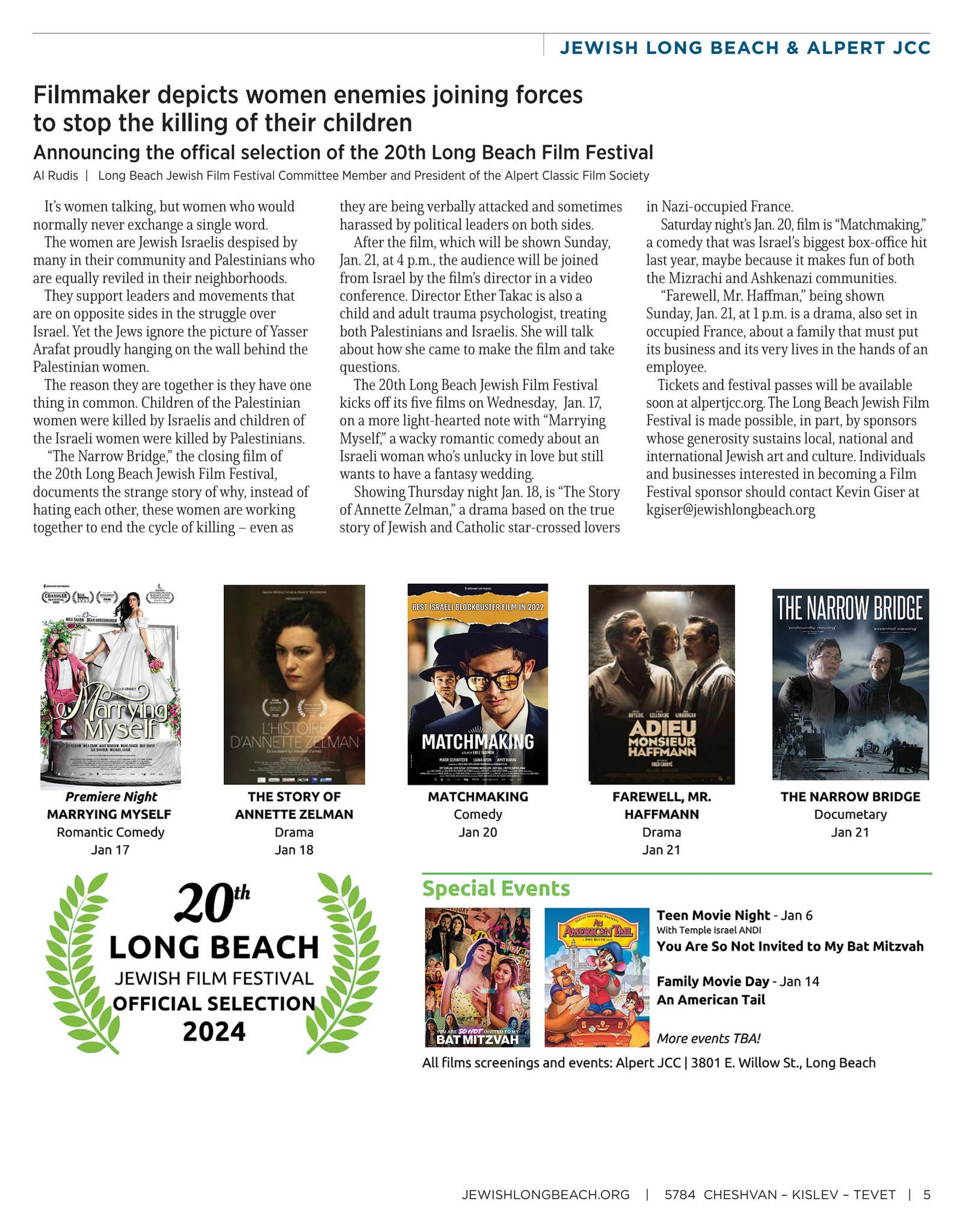 Chronicle Nov-Dec 2023 by Jewish Long Beach - Issuu