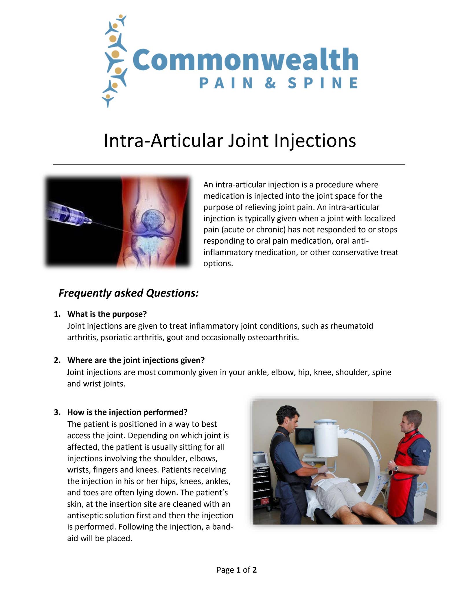 Intra-Articular Joint Injections by hspears - Issuu