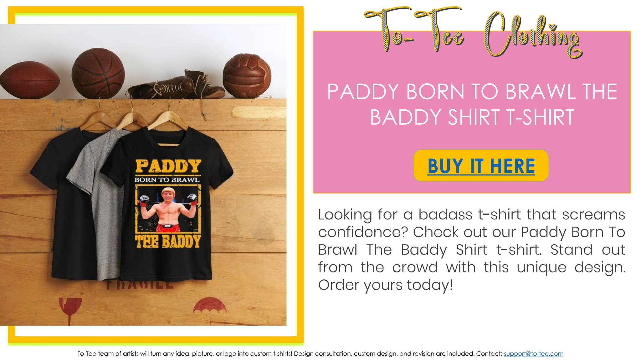 Paddy Born To Brawl The Baddy Shirt t-shirt by dragonballtshirtcom - Issuu