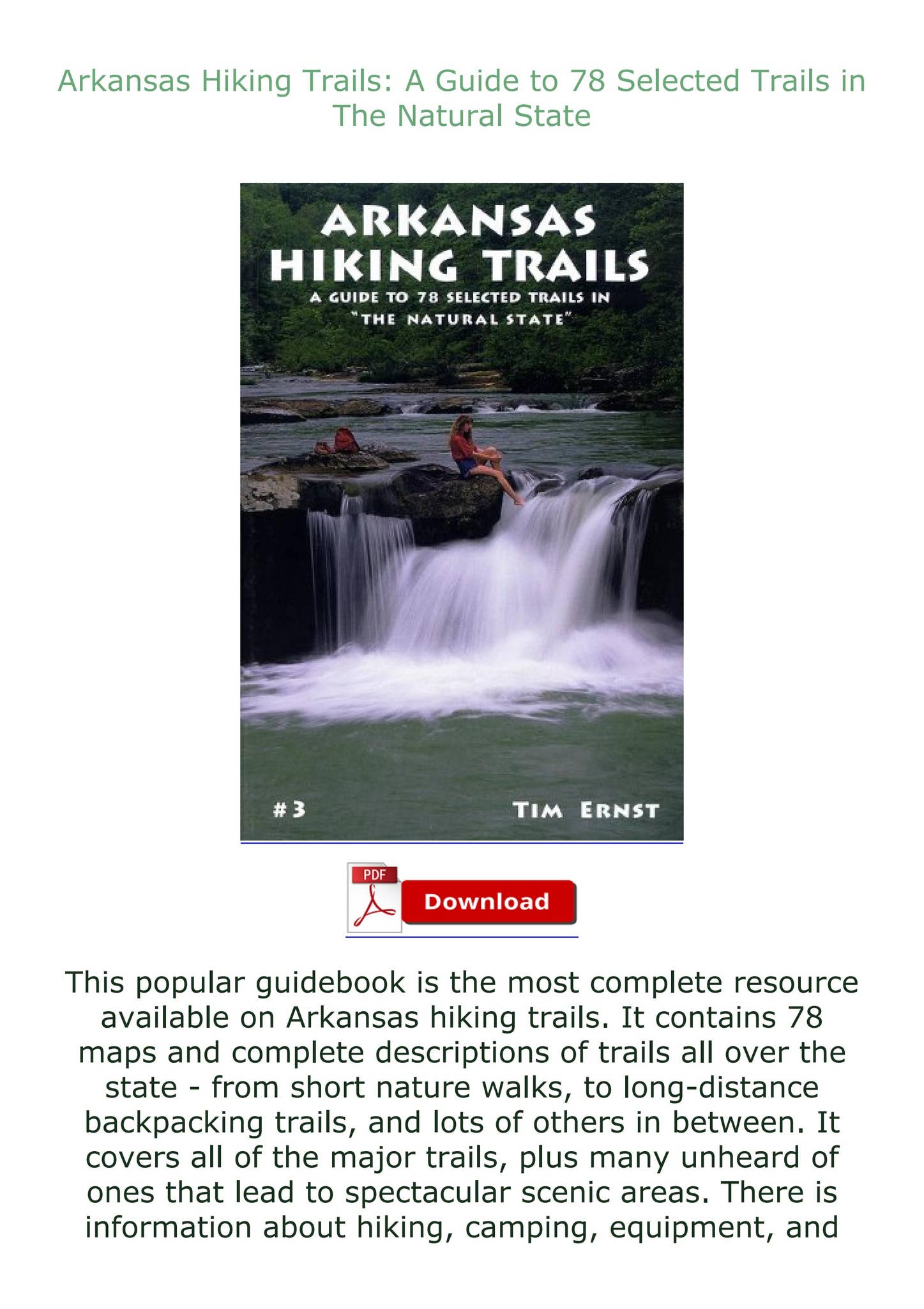 (PDF) Arkansas Hiking Trails: A Guide to 78 Selected Trails in The ...