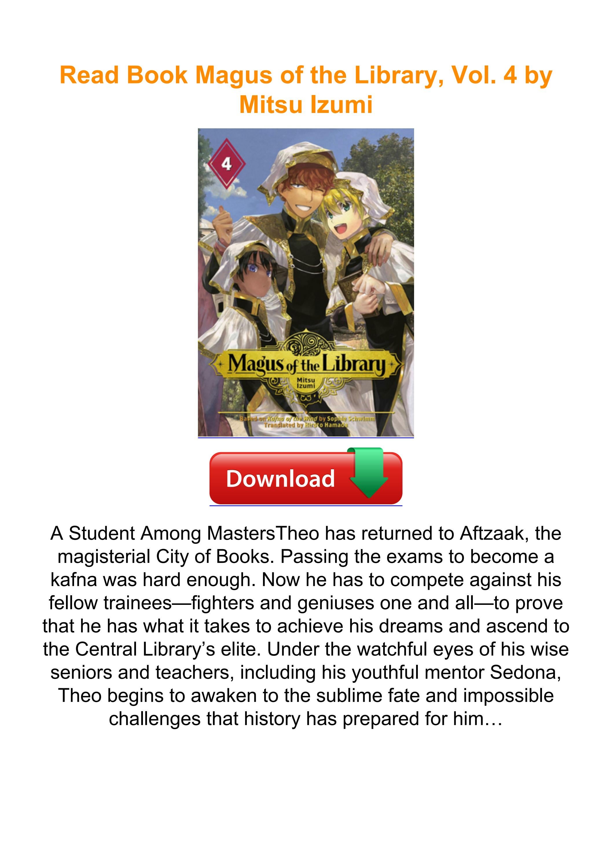 Read Book Magus of the Library, Vol. 4 by Mitsu Izumi by KerstinGerste34 - Issuu