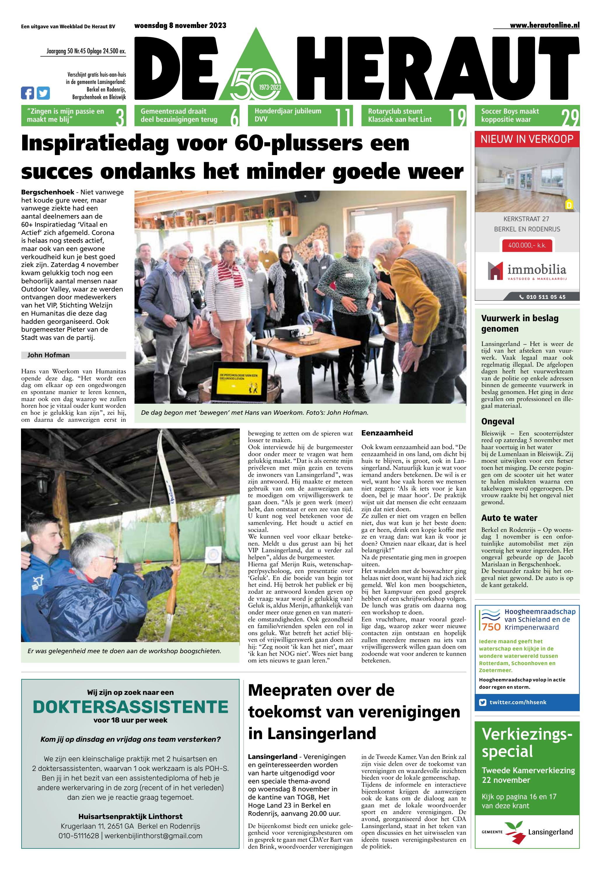 De Heraut week 45 2023 by Nieuwsblad De Heraut - Issuu