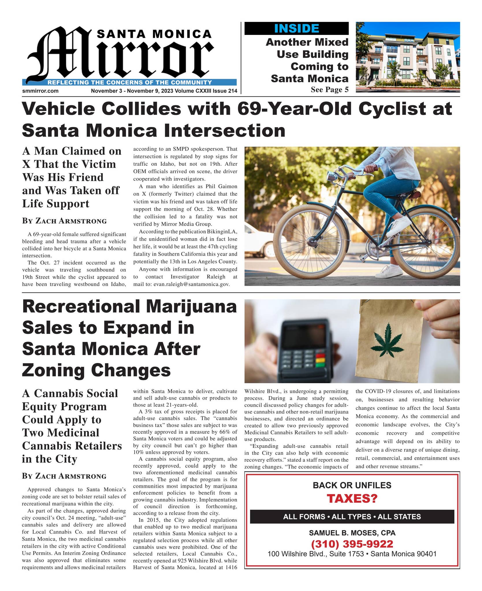 Santa Monica Mirror: Nov 03 - Nov 09, 2023 by Mirror Media Group - Issuu