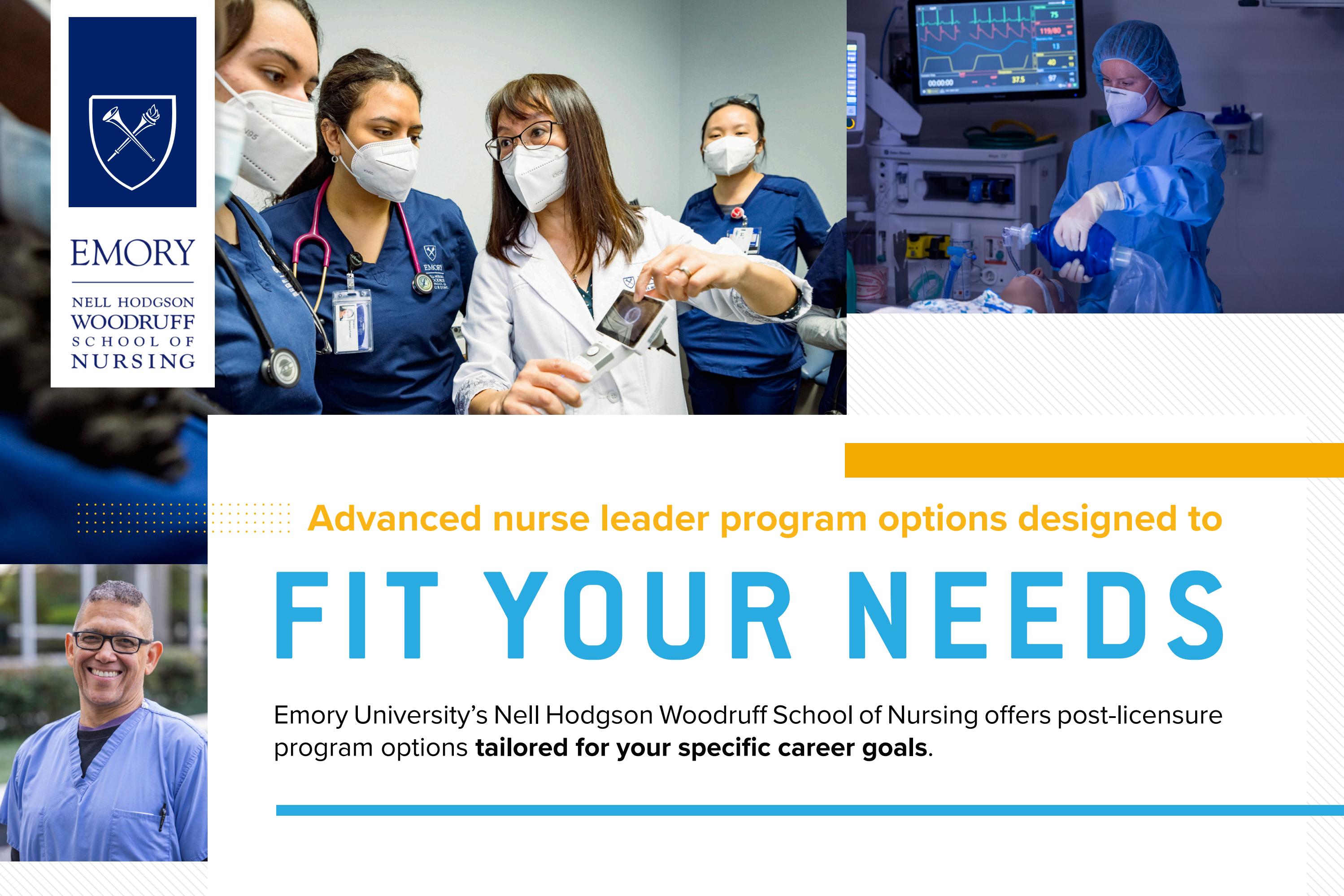 Emory School of Nursing Post-Licensure Programs Postcard by ...