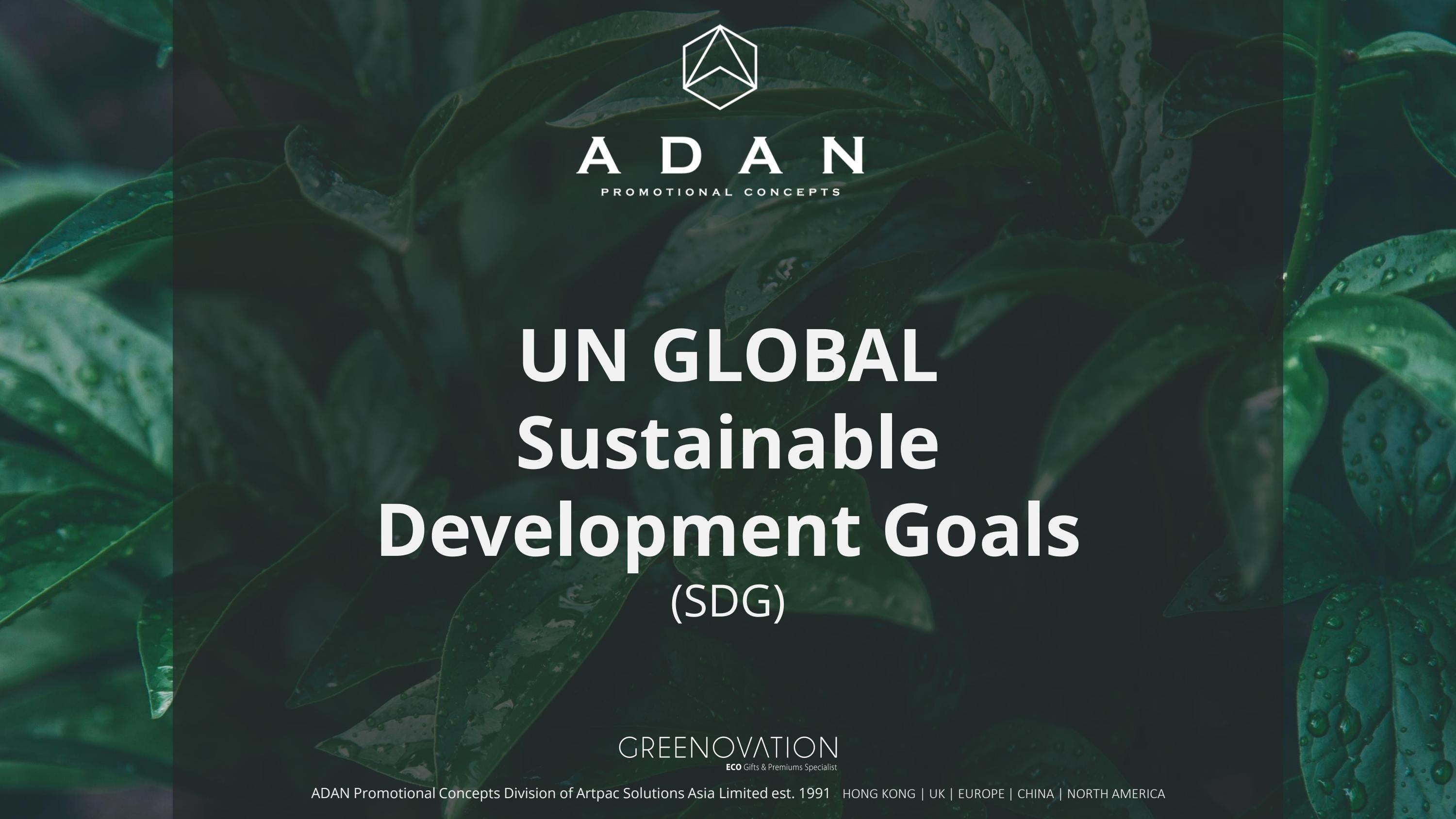 ADAN PROMOTIONAL: SDG GLOBAL Sustainable Development Goals by Adan ...