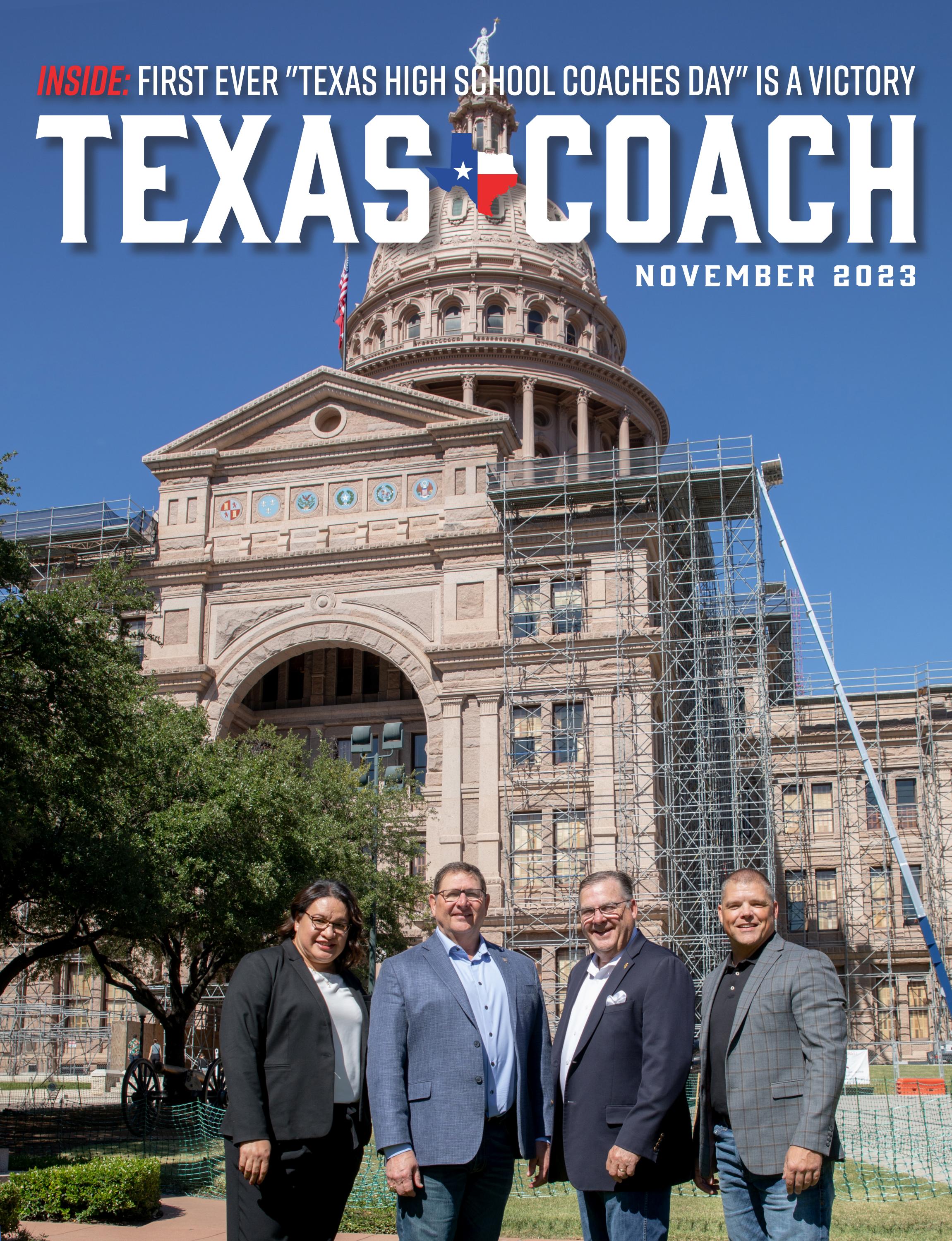 Texas Coach - November 2023 - Volume LXVIII No. 3 by THSCAcoaches - Issuu