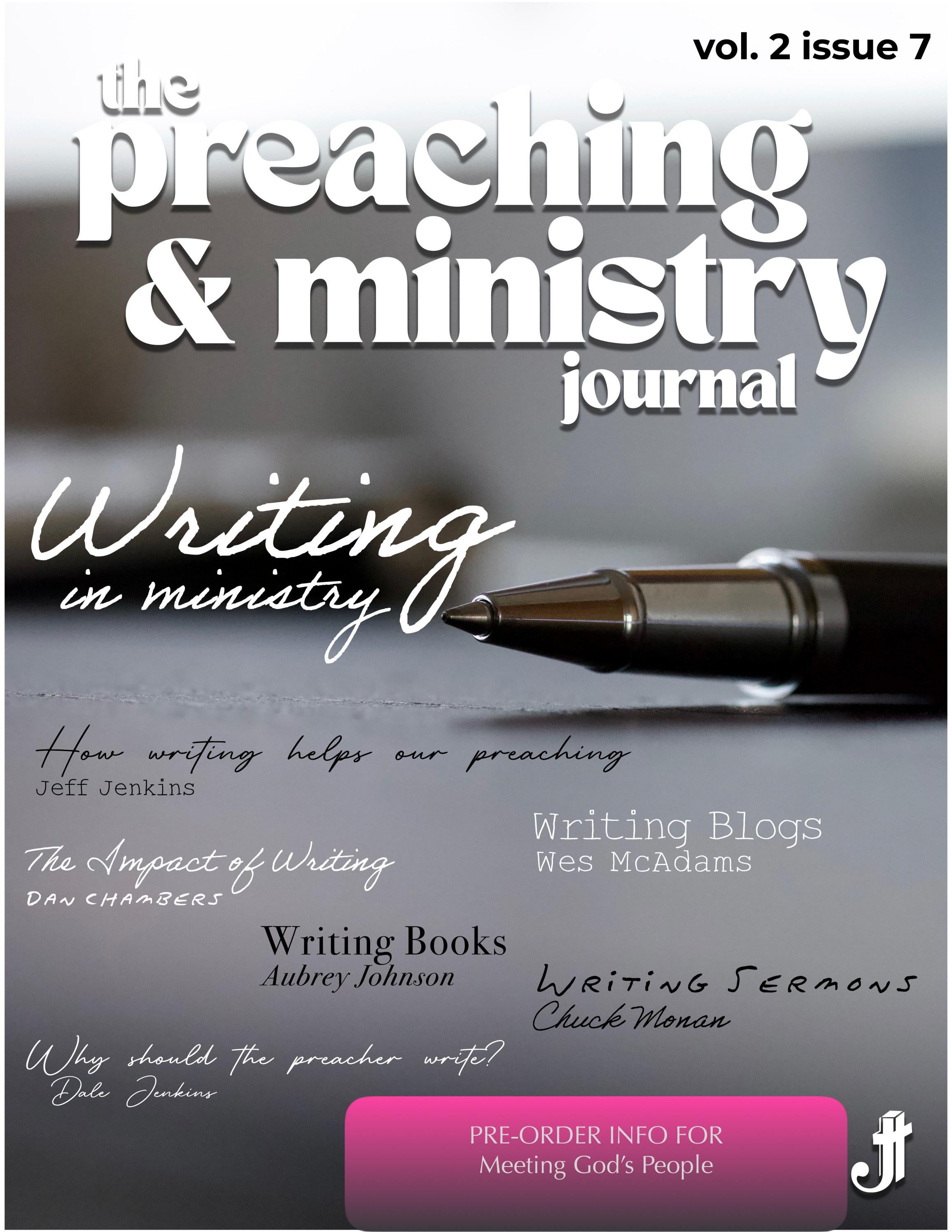 The Preaching & Ministry Journal: November 2023 Preachers & Writing by ...