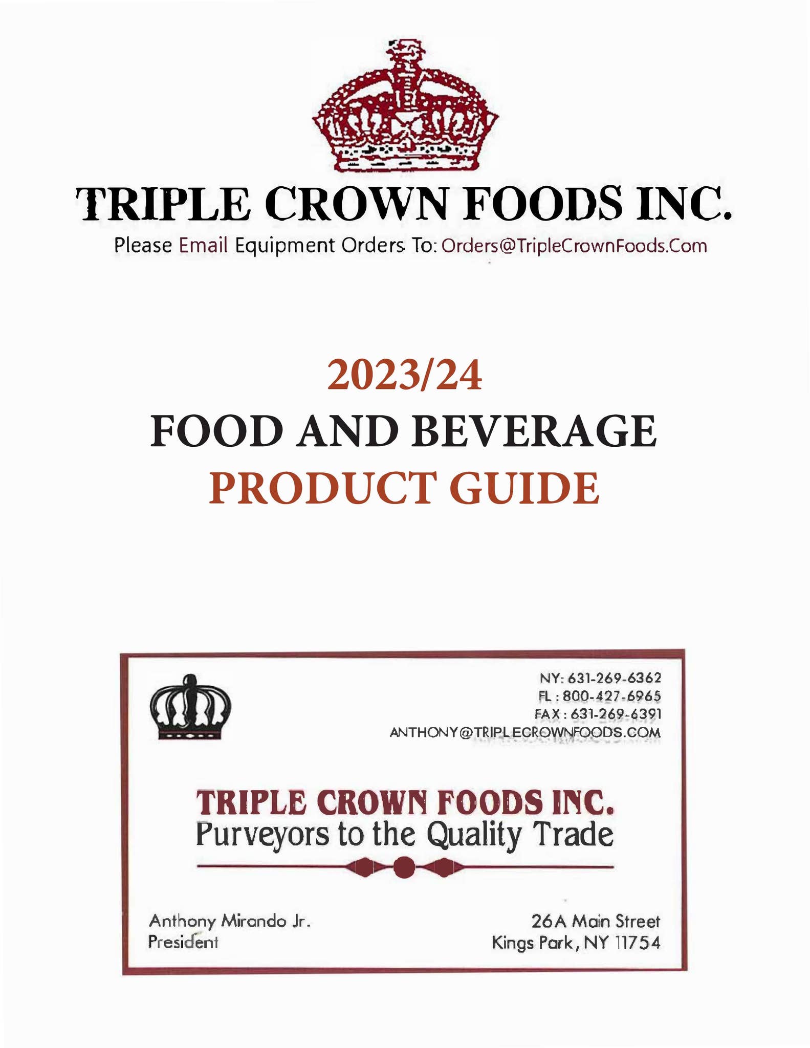 Anthony Mirando Club and Restaurant Guide by triplecrownfoods - Issuu